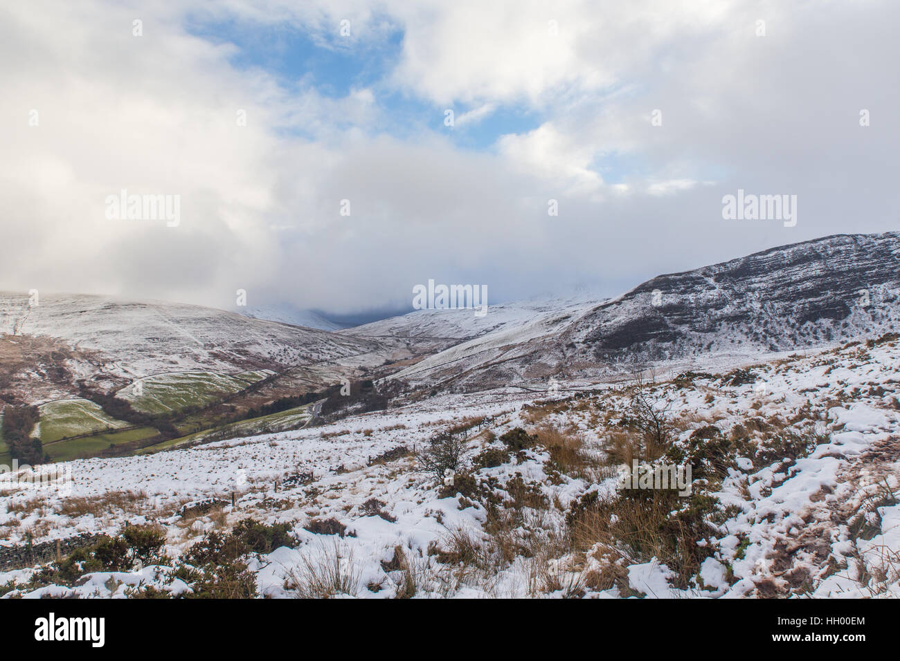 Brecon Beacons, UK. 14th Jan, 2017. The Brecon Beacons were covered in ...