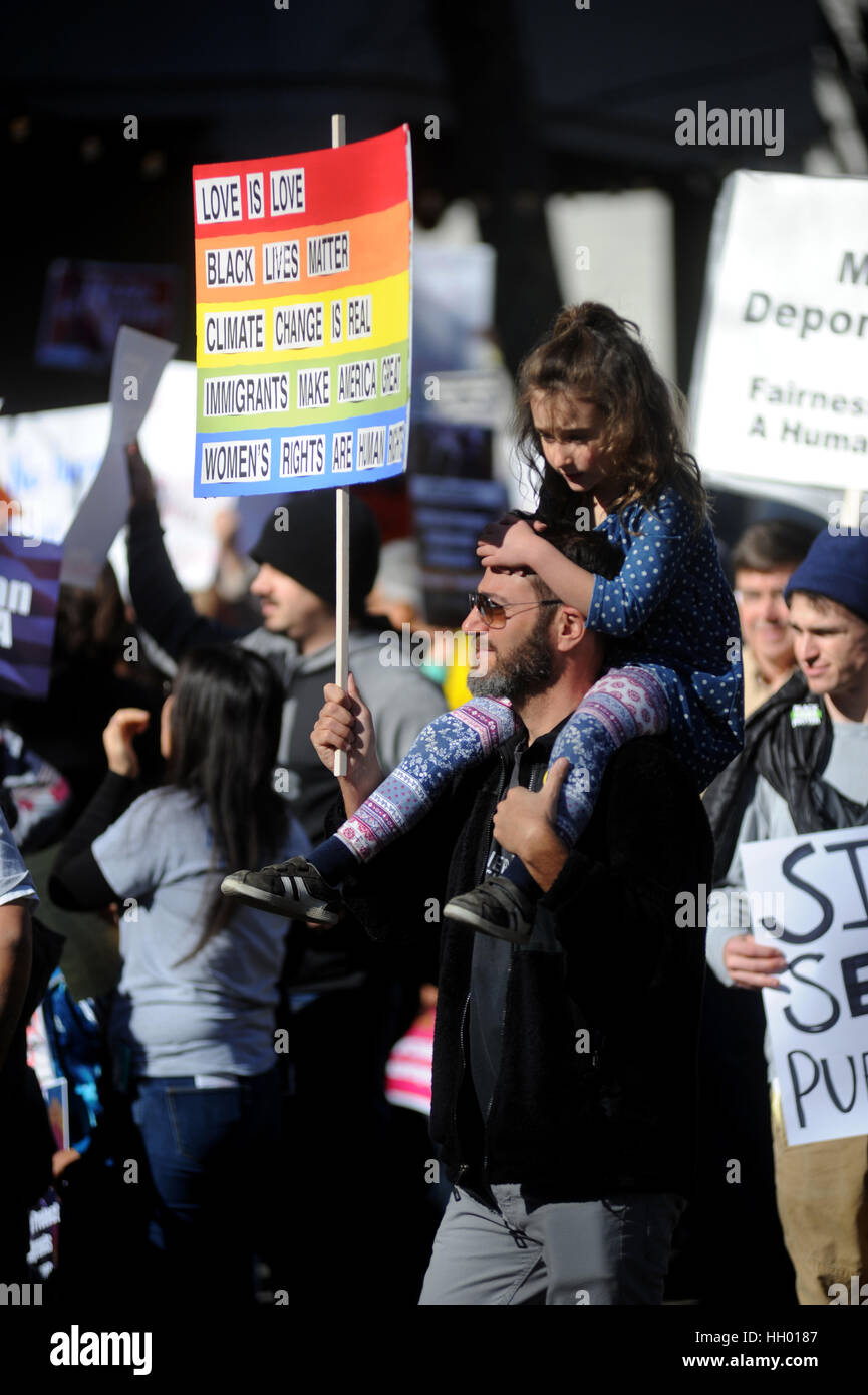 San Jose, USA. 14th January, 2017. Participants in the San Jose Day of ...