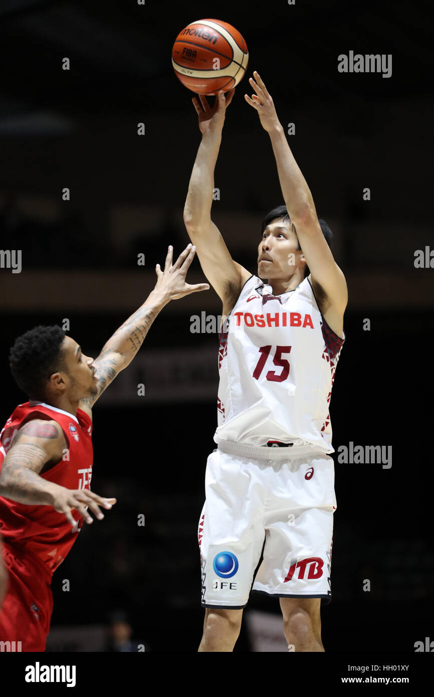 Tokyo, Japan. 14th January, 2017. Hiroki Taniguchi (Brave Thunders) Basketball : East Asia Club ...