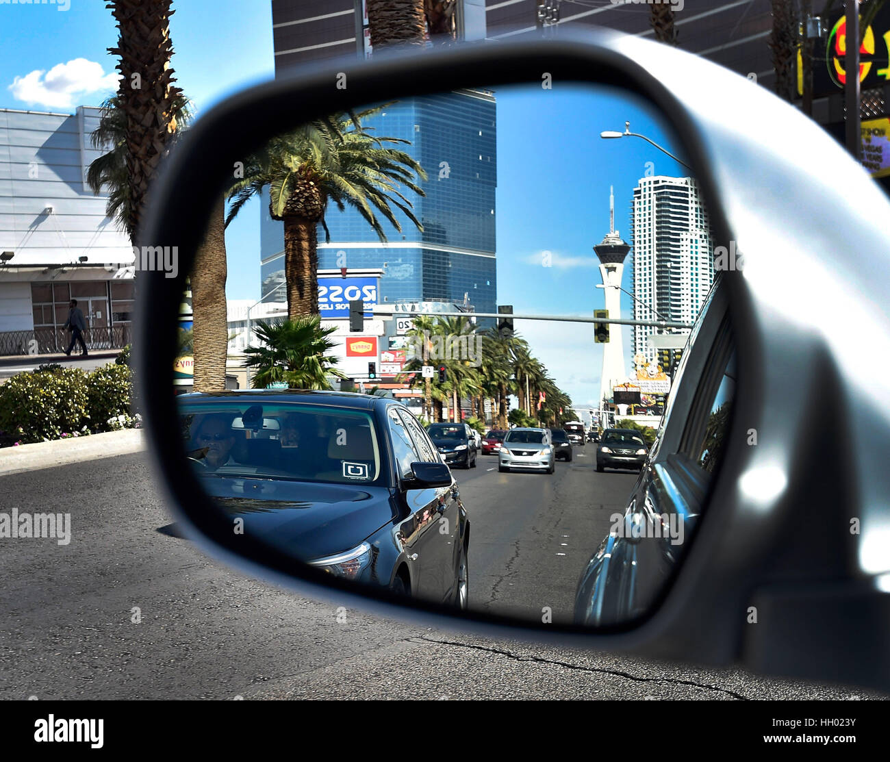 Las Vegas, Nevada, USA. 6th Oct, 2015. An Uber vehicle is seen ...