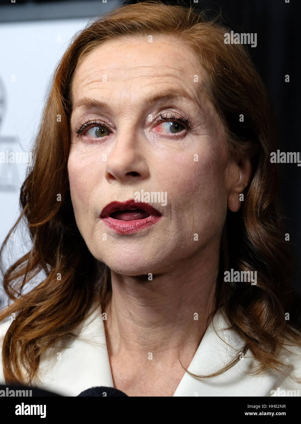 Century City, CA. 14th Jan, 2017. Isabelle Huppert, At 42nd Annual Los ...