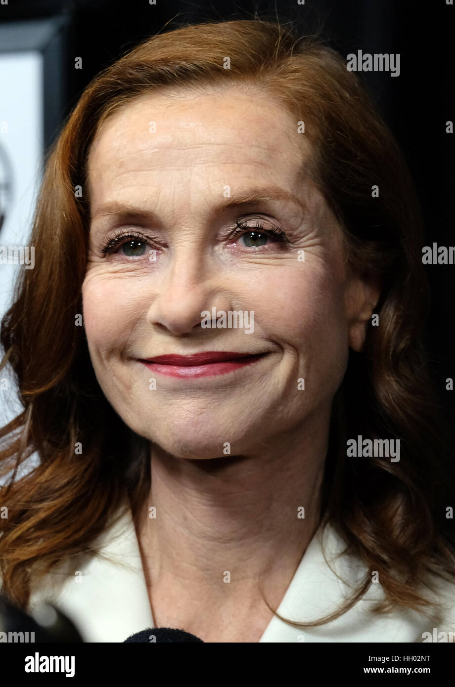 Century City, CA. 14th Jan, 2017. Isabelle Huppert, At 42nd Annual Los ...