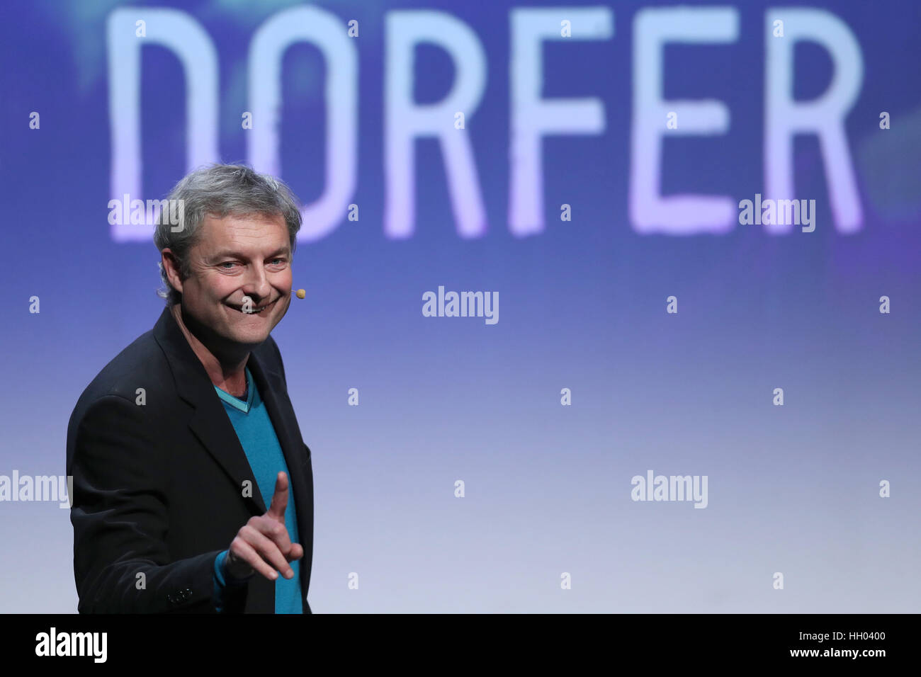 Nuremberg, Germany. 14th Jan, 2017. Austrian cabaret artist Alfred ...