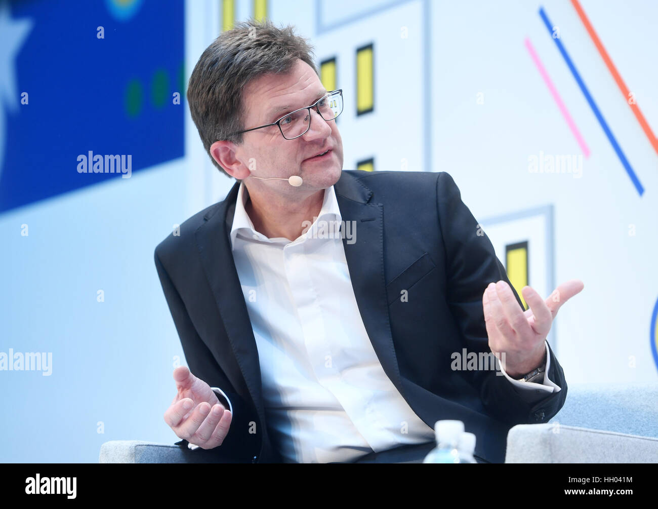 Munich, Germany. 15th Jan, 2017. Klaus Froehlich, boardmember of the ...