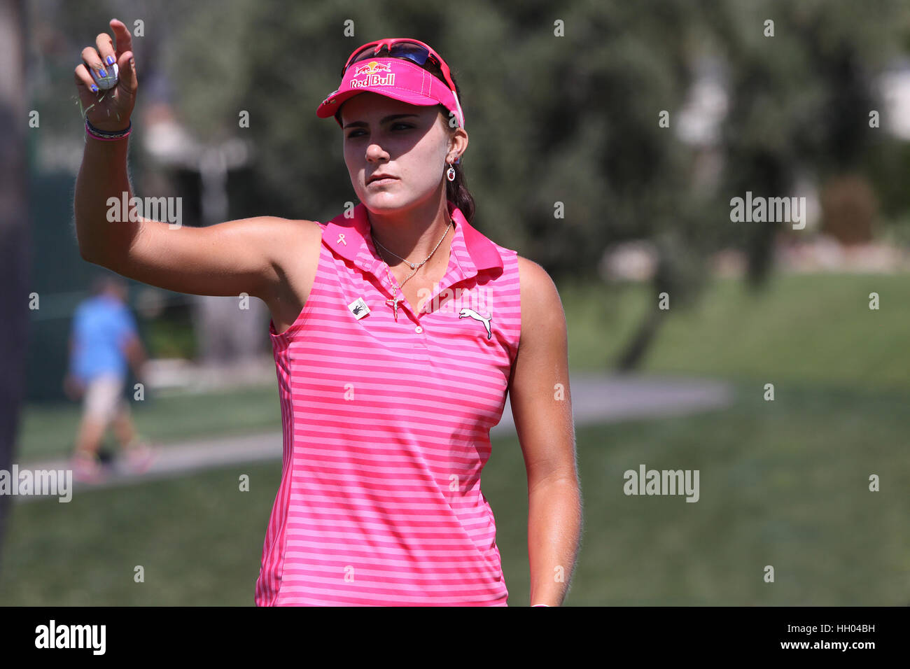 RANCHO MIRAGE, CALIFORNIA - APRIL 04, 2015 : Lexi Thompson of USA at ...