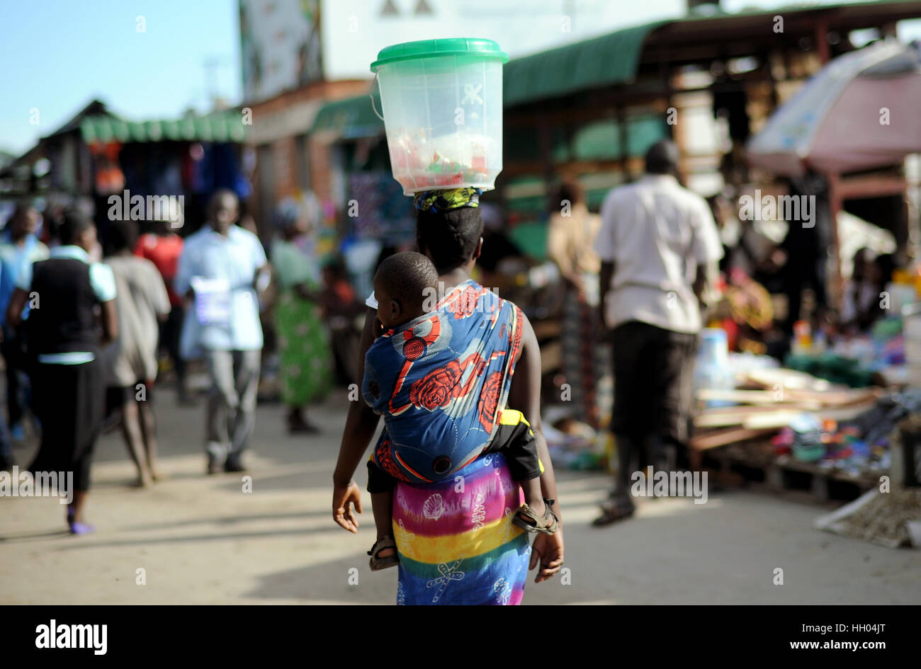 View of the Soweto market near the Compound Kanyama in Lusaka, Zambia ...