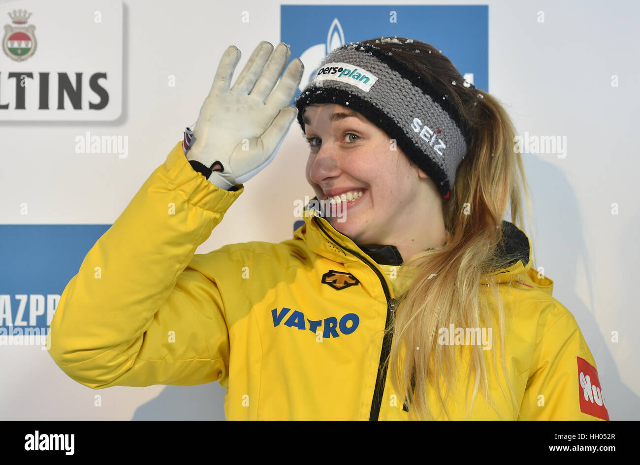 Winterberg, Germany. 15th Jan, 2017. German skeleton athlete Jacqueline ...