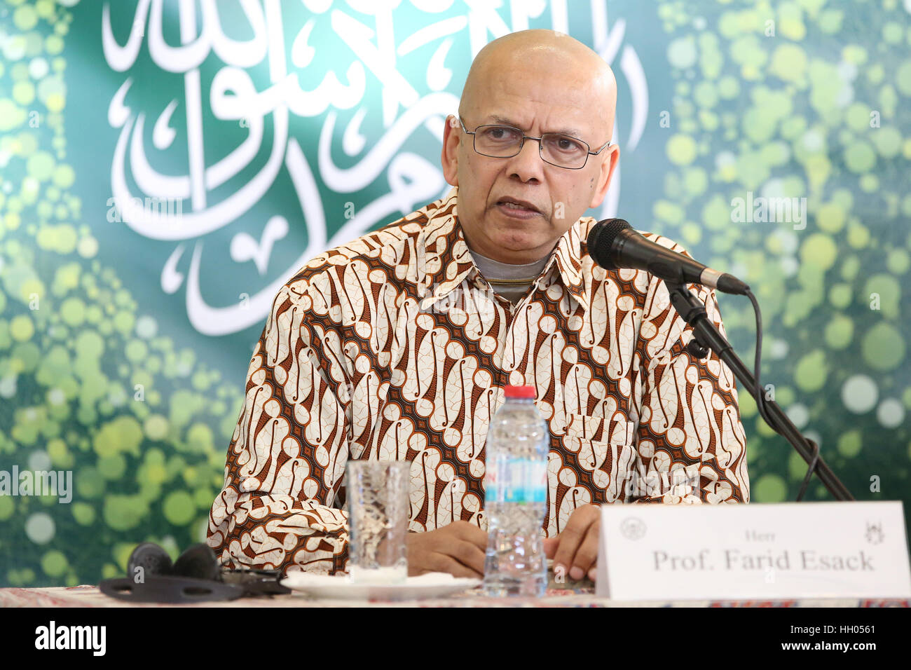 Hamburg, Germany. 15th Jan, 2017. South-African Islamic theologist and ...