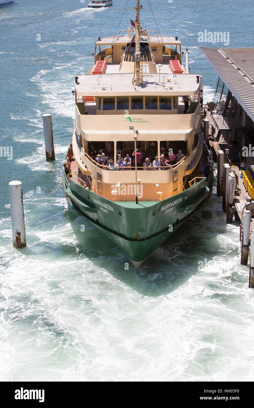 Sydney passenger ferry at Circular Quay ferry terminal,Sydney,Australia ...