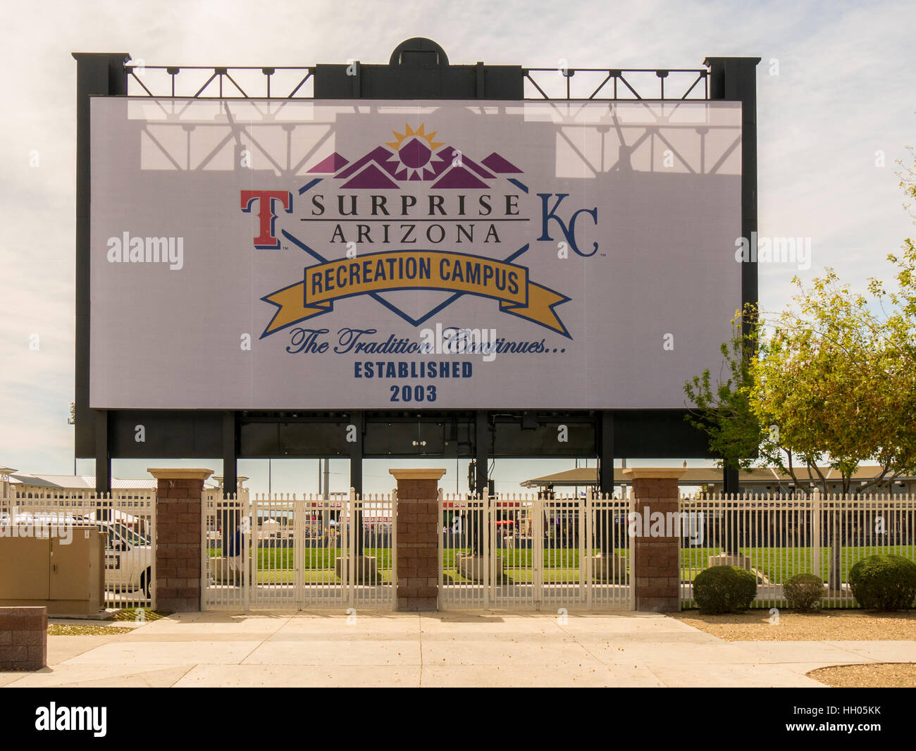 Outside Surprise Stadium, Surprise Recreation Campus, Surprise, Arizona ...