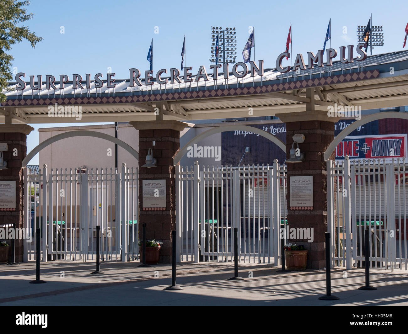 Entrance, Cactus League spring training baseball, Surprise Stadium ...