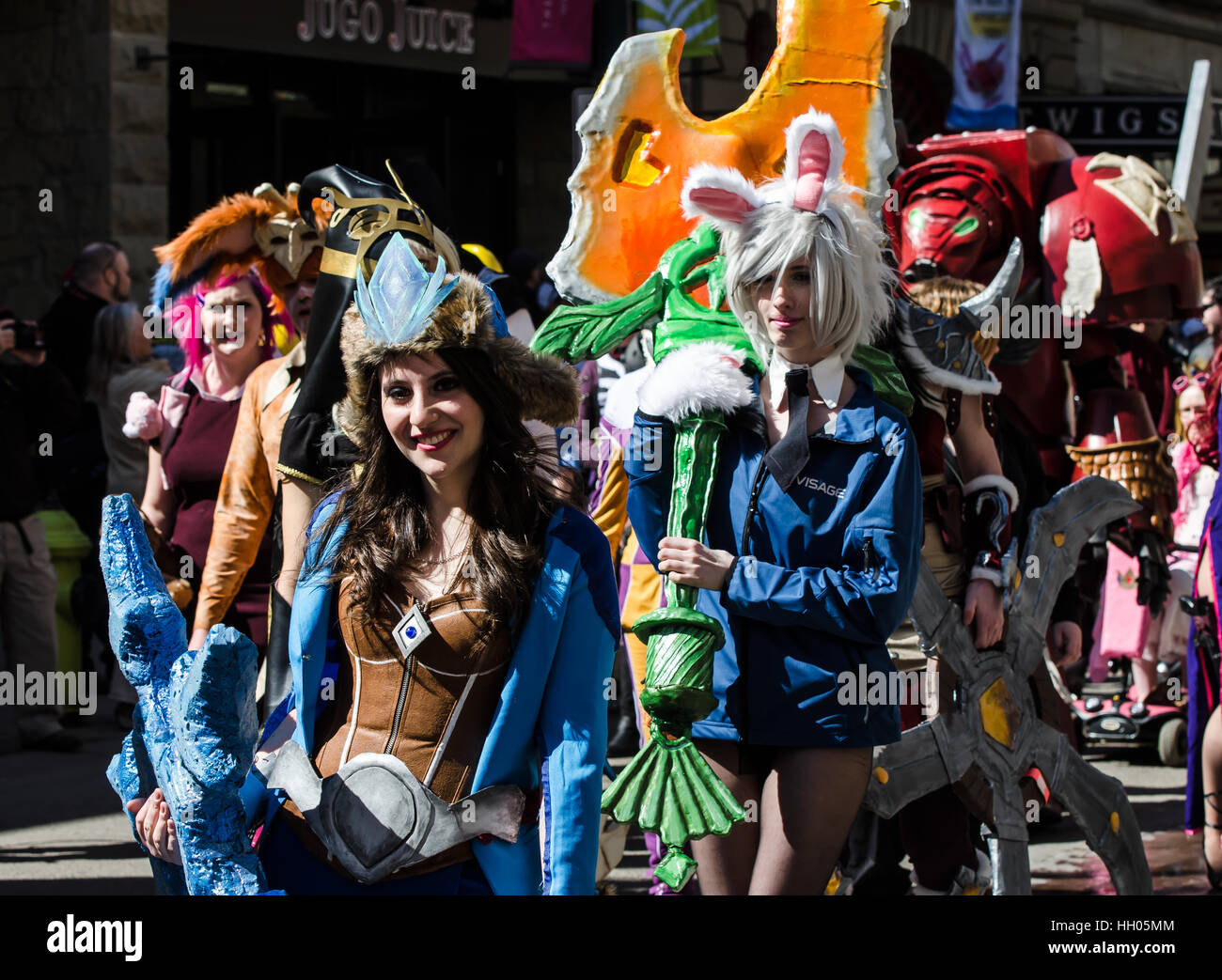 Calgary, Alberta, Canada - April 17 2015: Collection of female ...