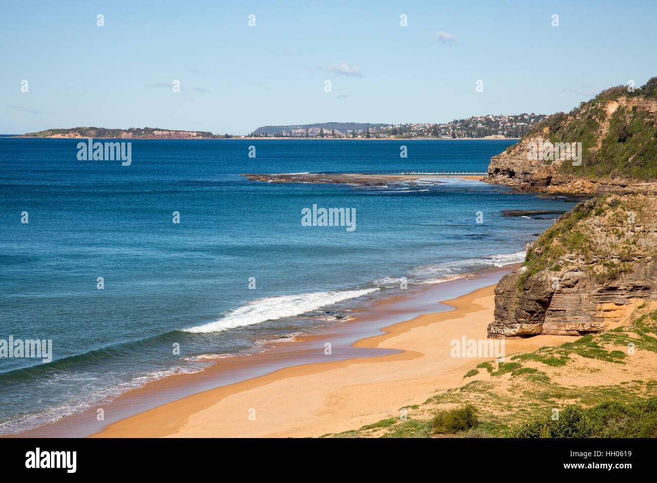 Turimetta Beach and the Northern beaches coastline,Sydney,Australia ...
