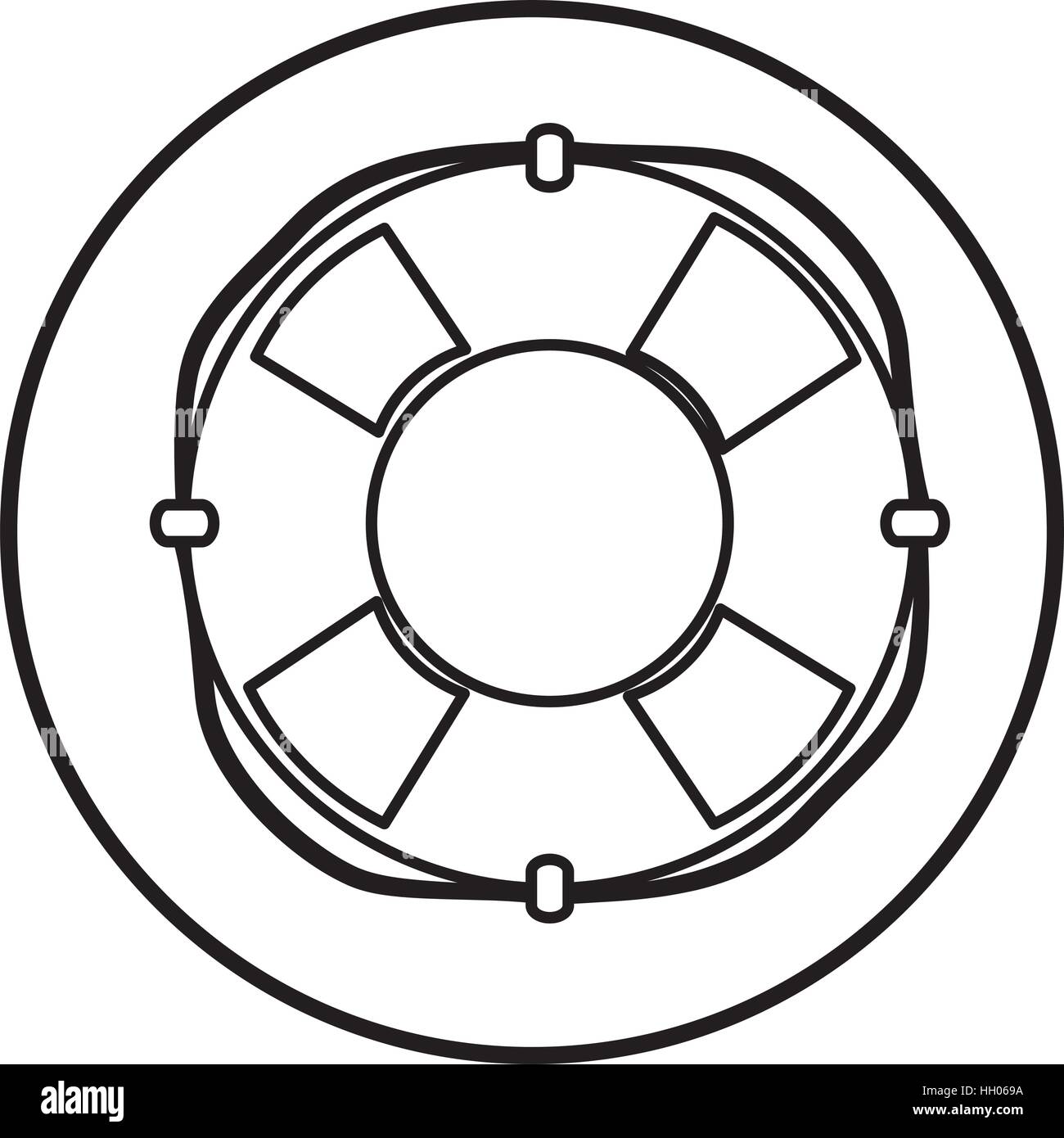 float lifeguard isolated icon vector illustration design Stock Vector ...