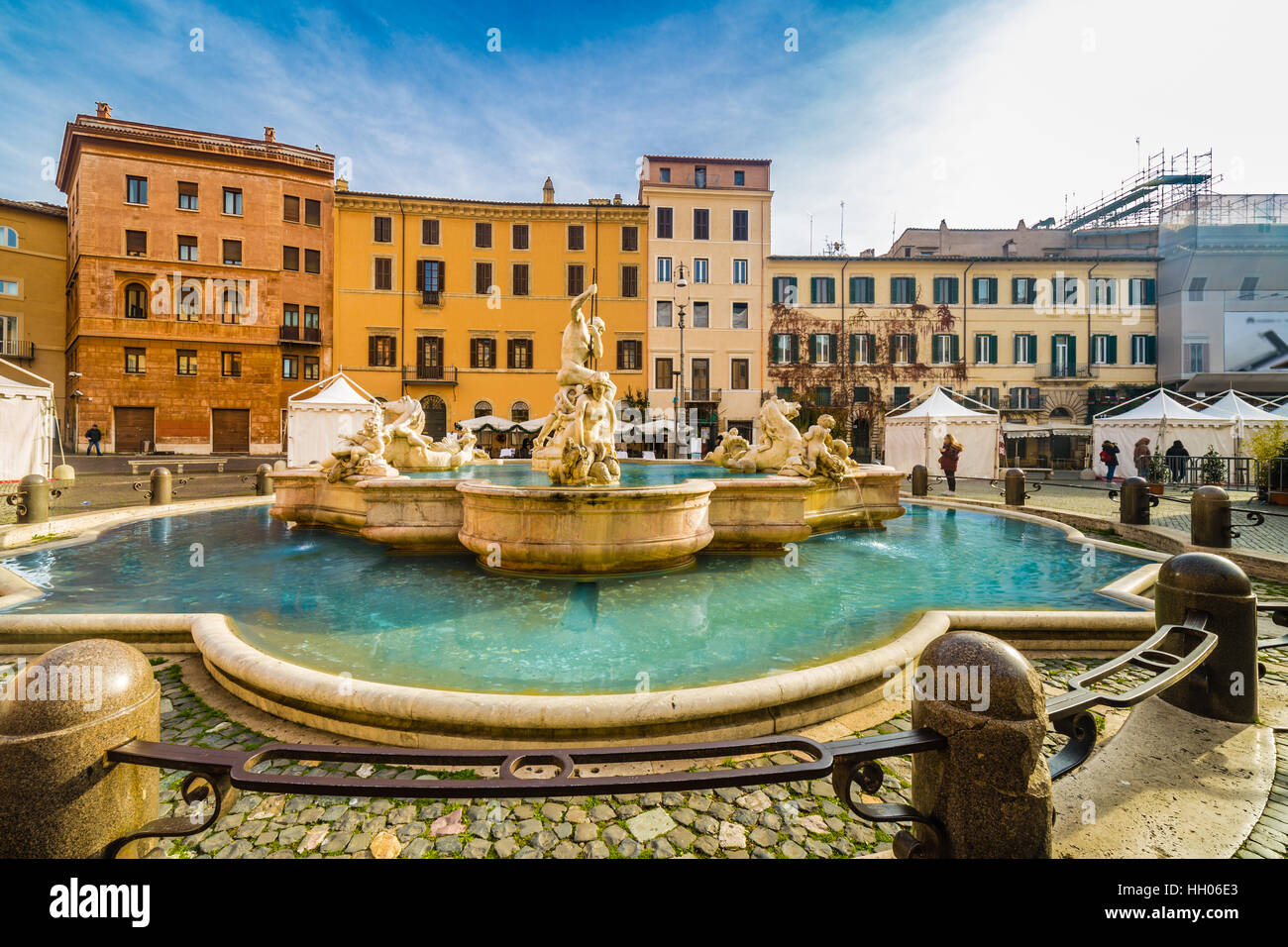 Piazza Navona in Rome, Italy in winter Stock Photo - Alamy