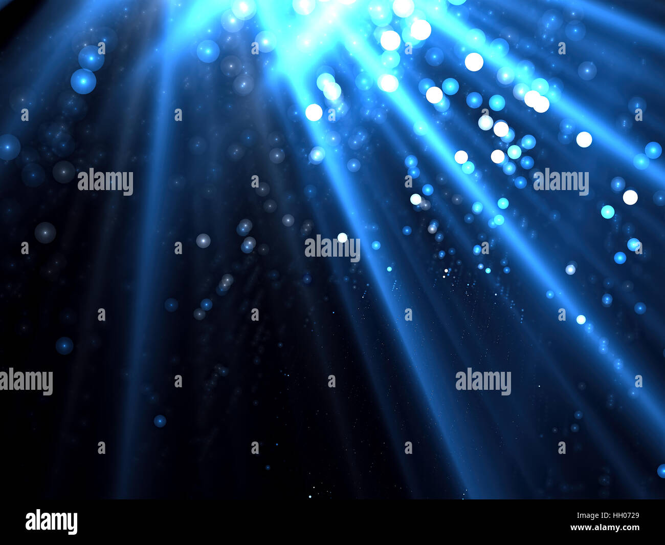 Rays and bubbles - abstract digitally generated image Stock Photo - Alamy