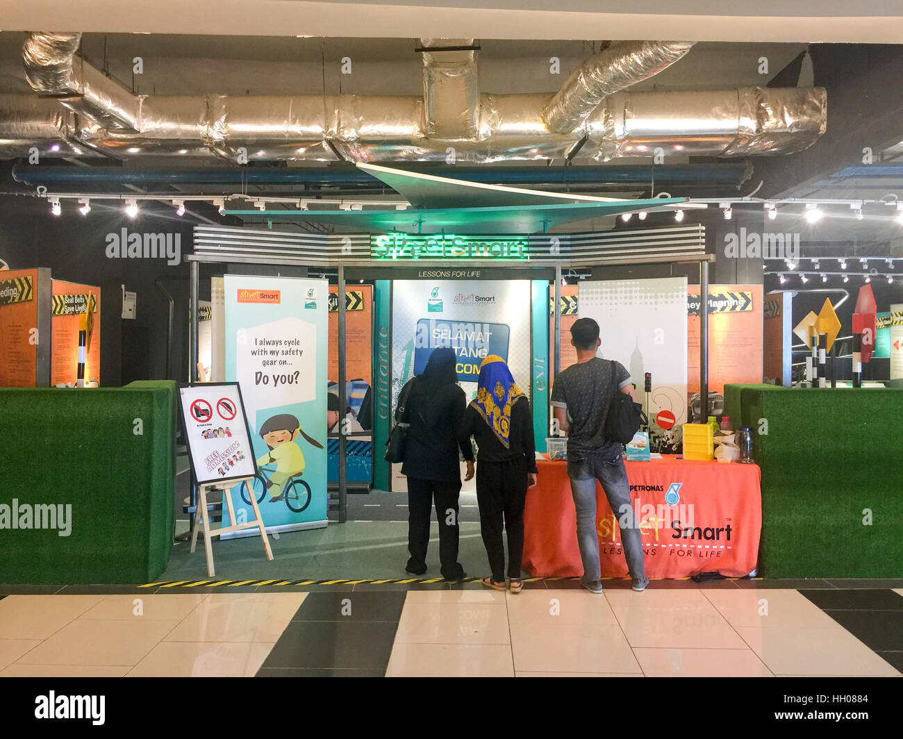 Petronas Malaysia Street Smart campaign for safety Stock Photo - Alamy