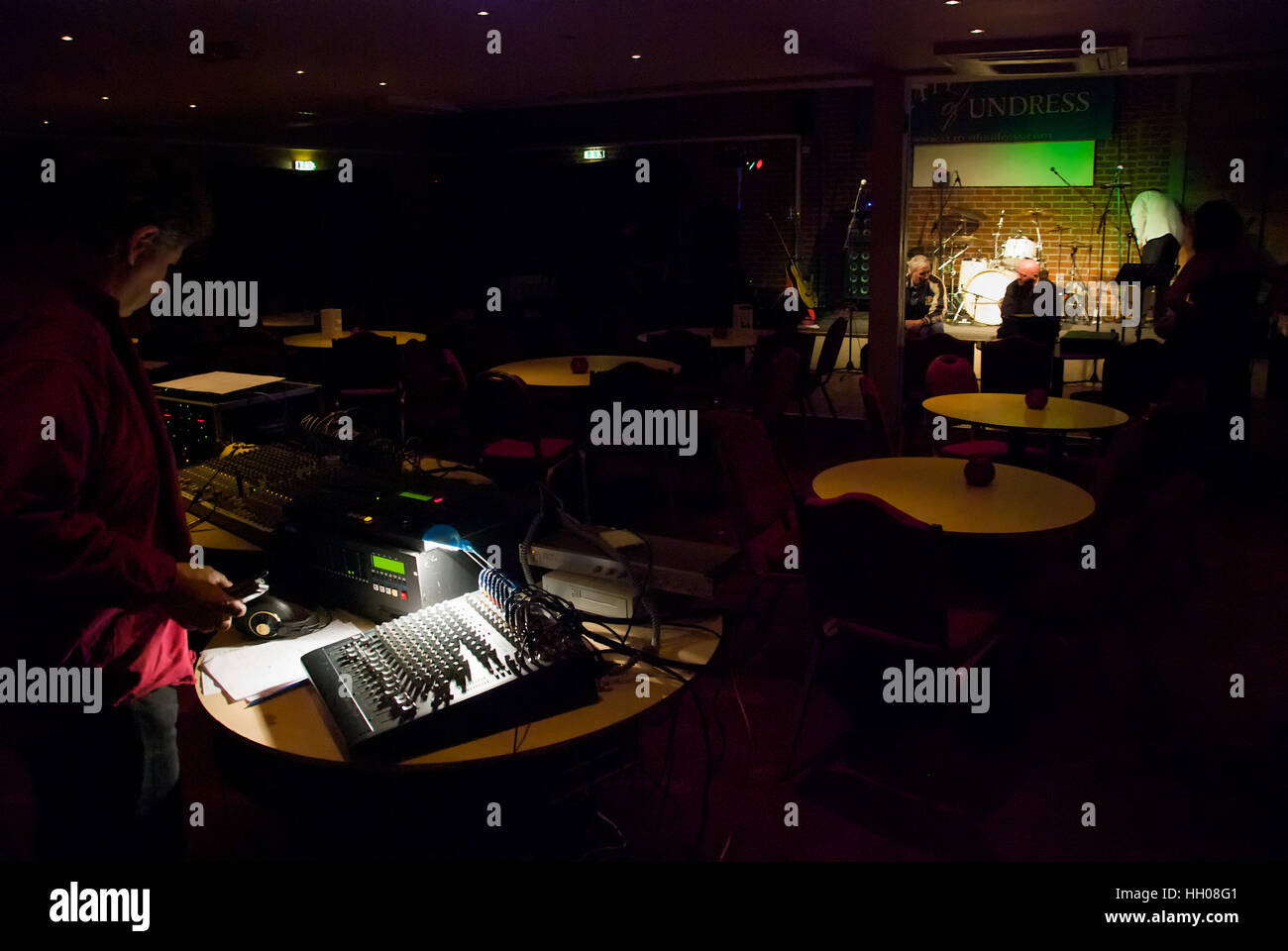 Sound check at Centre Stage, Bournemouth, Dorset, England, U.K Stock ...