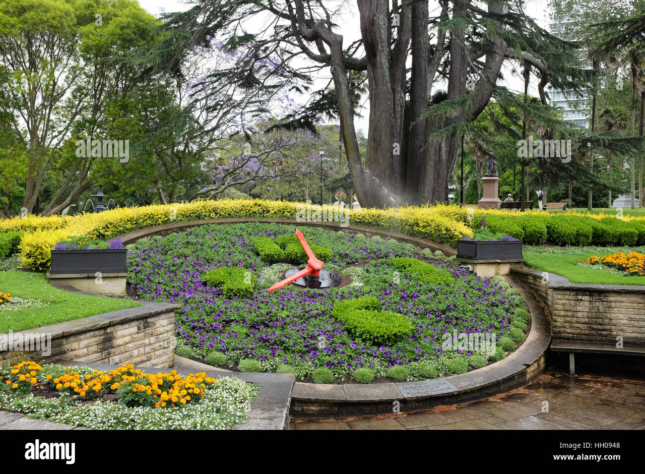 A clock in Albert Park in Auckland, New Zealand Stock Photo - Alamy