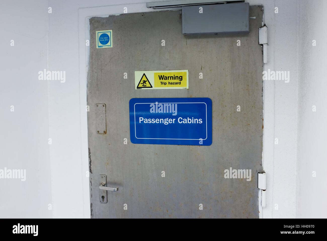 Ferry passenger warning signs hi-res stock photography and images - Alamy