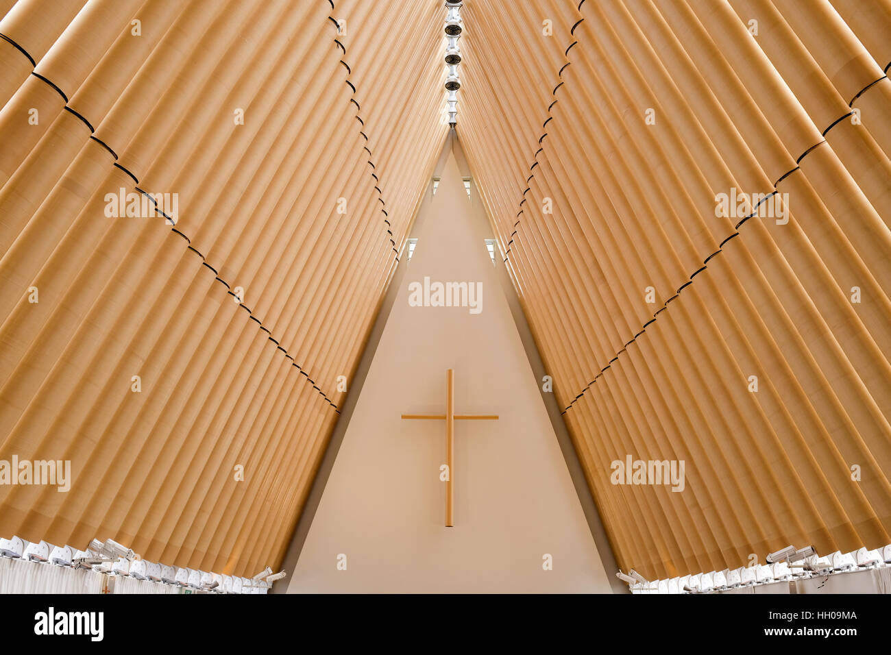 The "Cardboard Cathedral" in Christchurch, New Zealand Stock Photo - Alamy