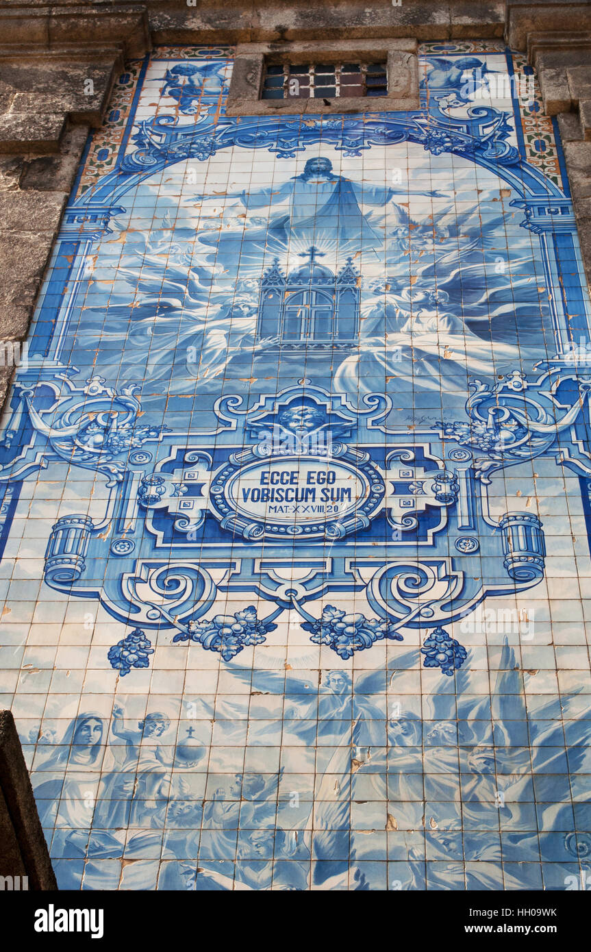 Porto: the Church of Saint Ildefonso, 18th century church built in a ...