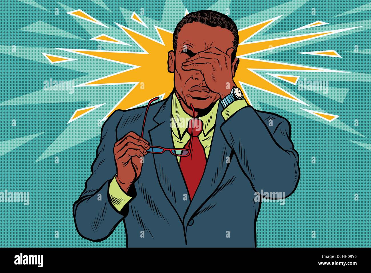 Eye pain, fatigue and poor vision Stock Vector Image & Art - Alamy