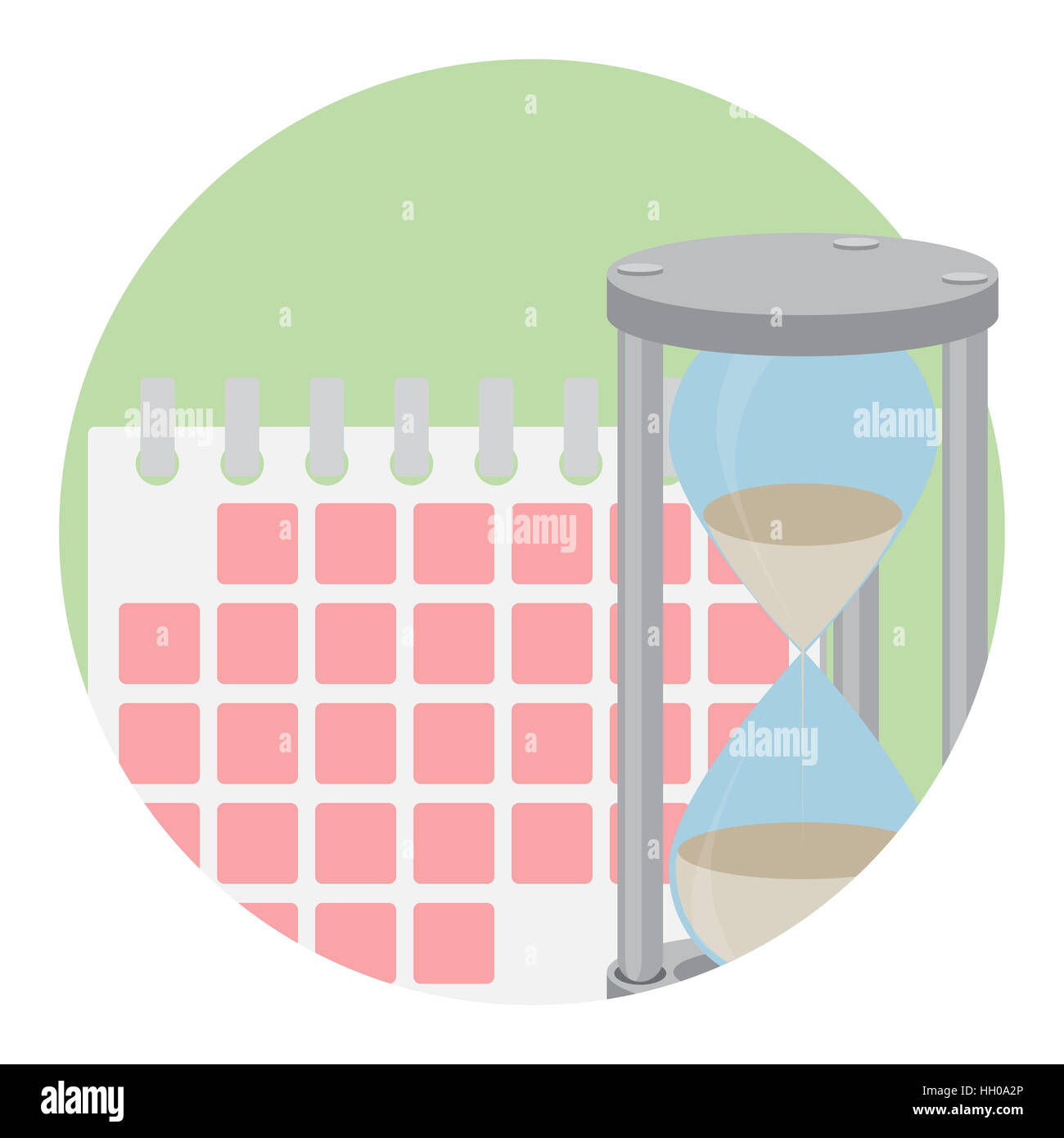 Hourglass and calendar hi-res stock photography and images - Alamy