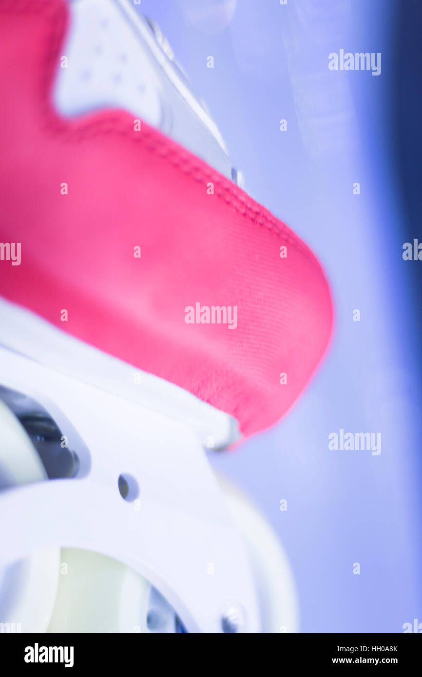 Freestyle girls pink inline skates boots and wheels in retail store ...