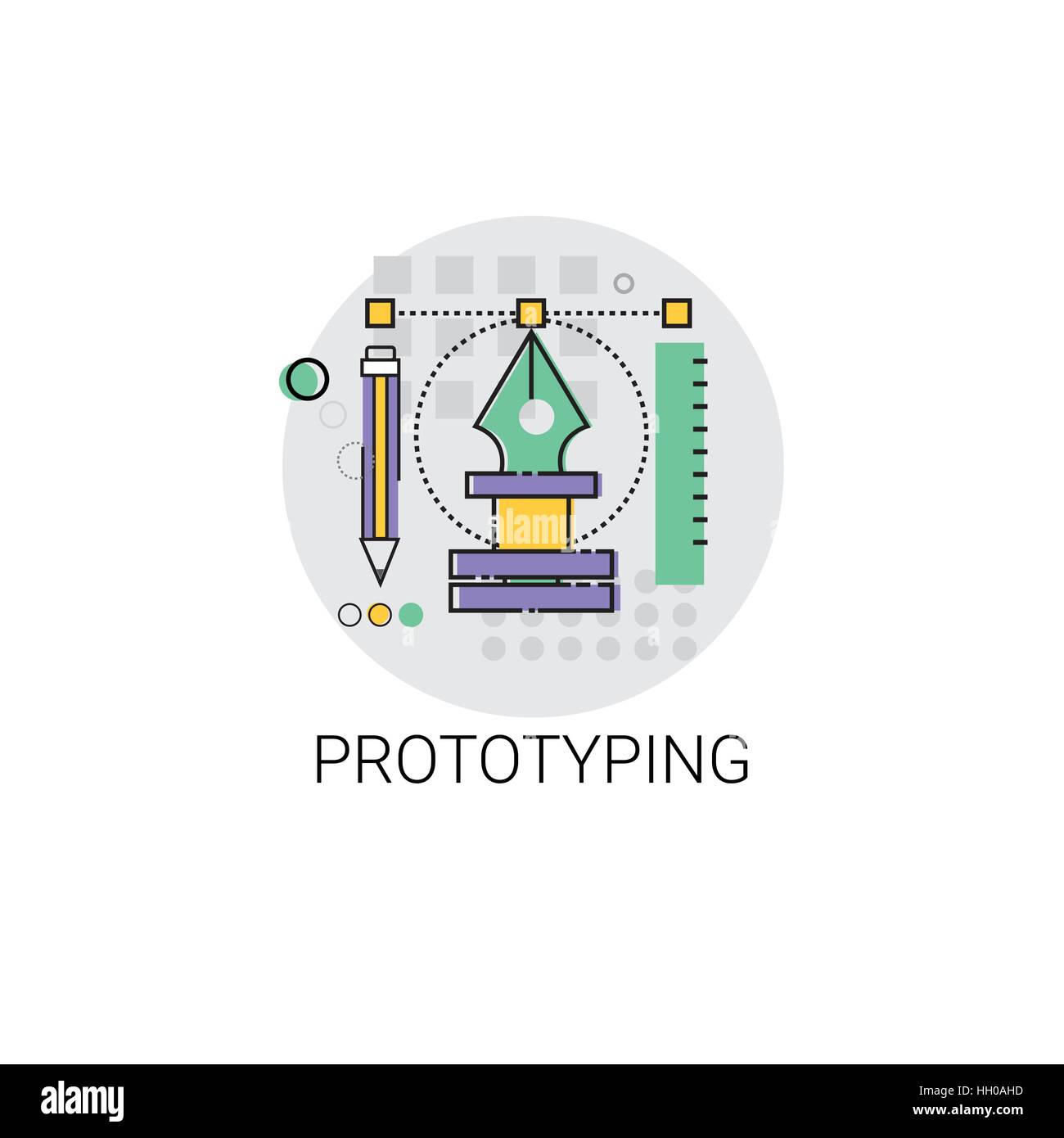 Prototyping Innovation Building Creation Icon Stock Vector Image & Art ...