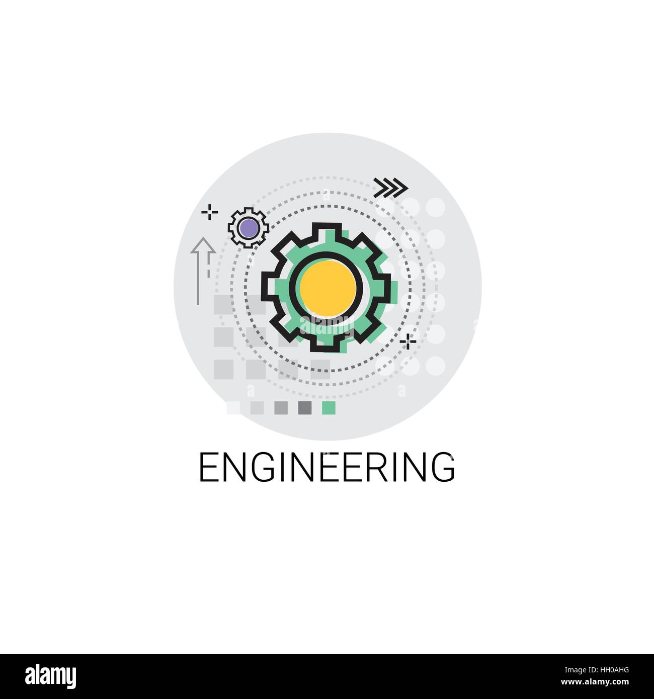 Engineering Cog Wheel Mechanical Detail Part Icon Stock Vector Image ...