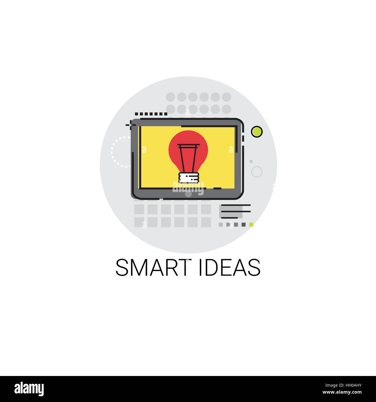 Smart New Creative Idea Business Planning Icon Stock Vector Image & Art ...