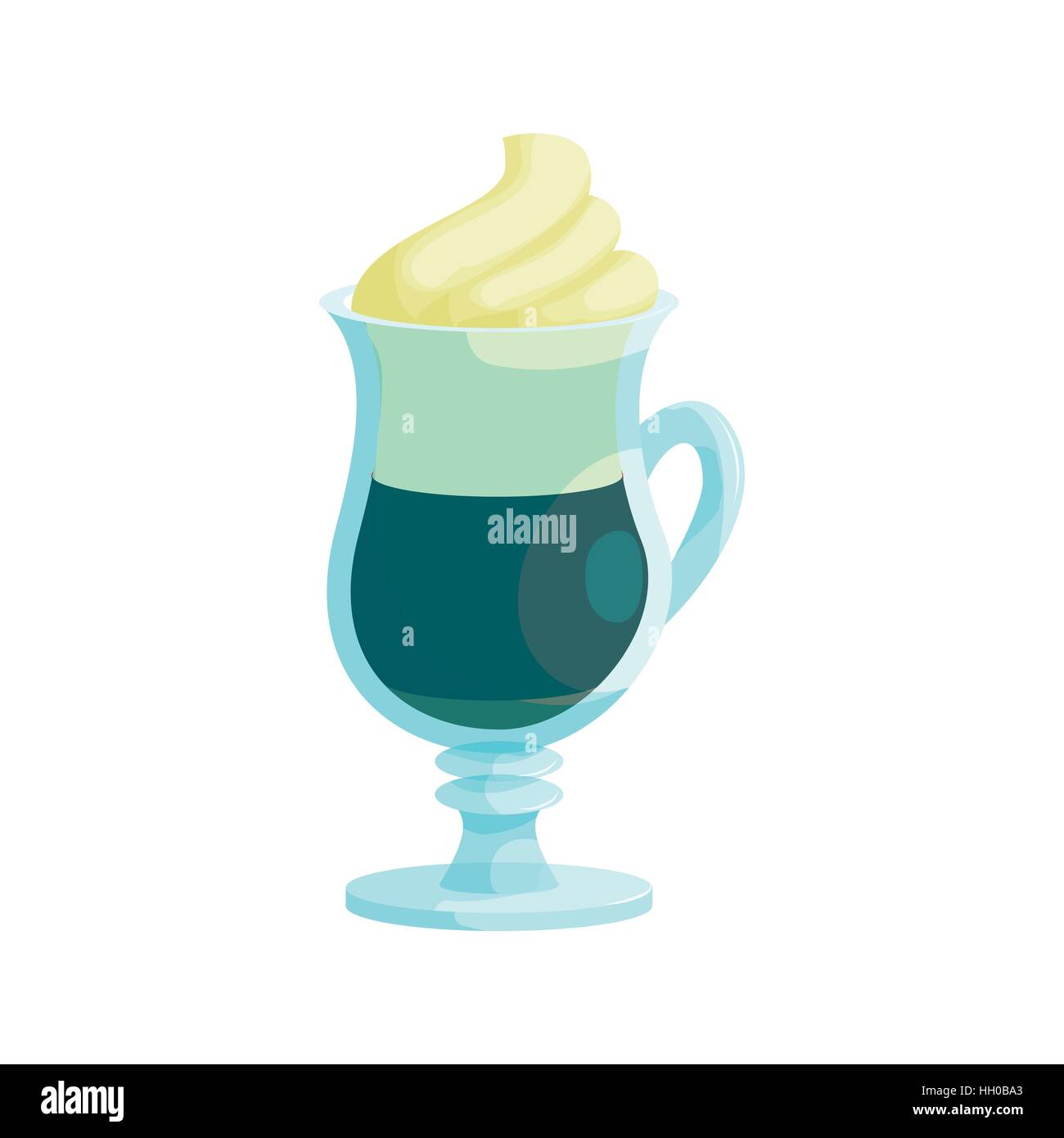 Irish cream liqueur drink Stock Vector Images - Alamy