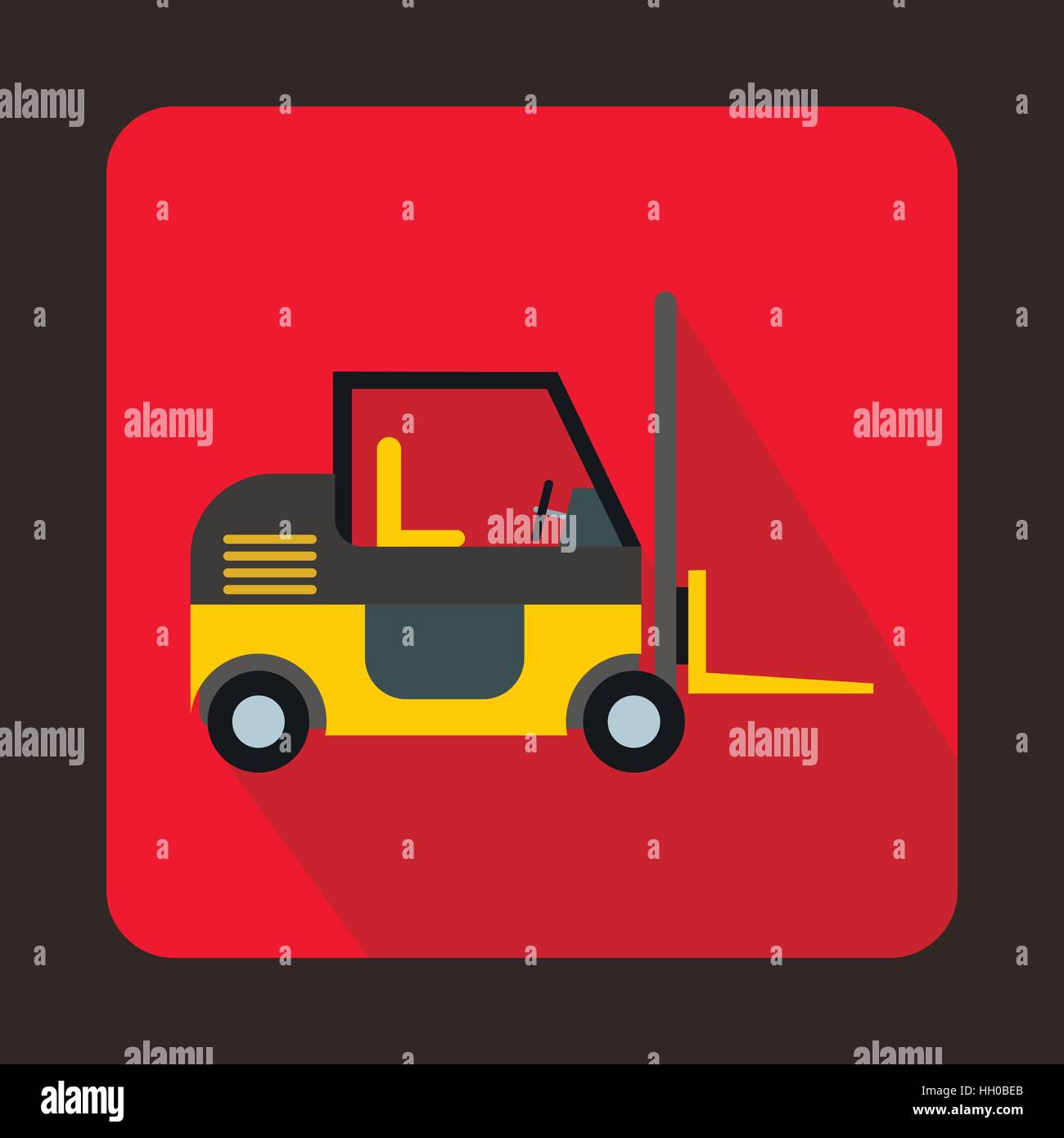 Stacker loader icon in flat style Stock Vector Image & Art - Alamy
