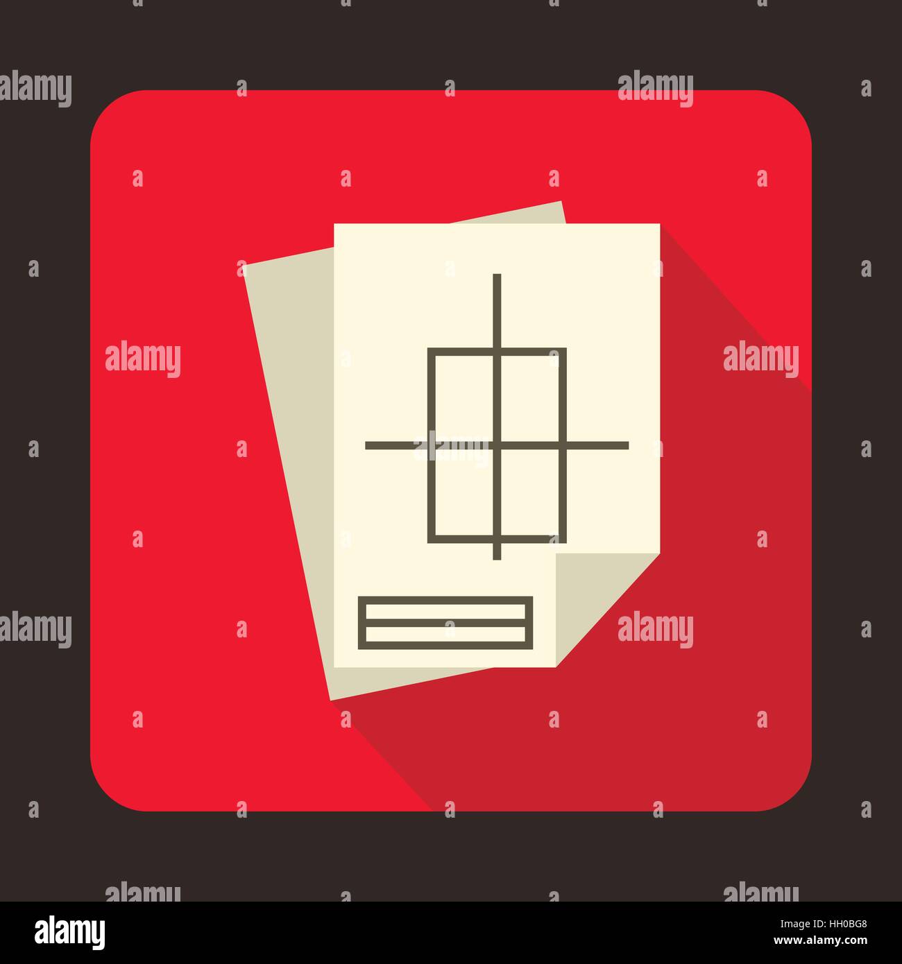 Building plan icon in flat style Stock Vector Image & Art - Alamy