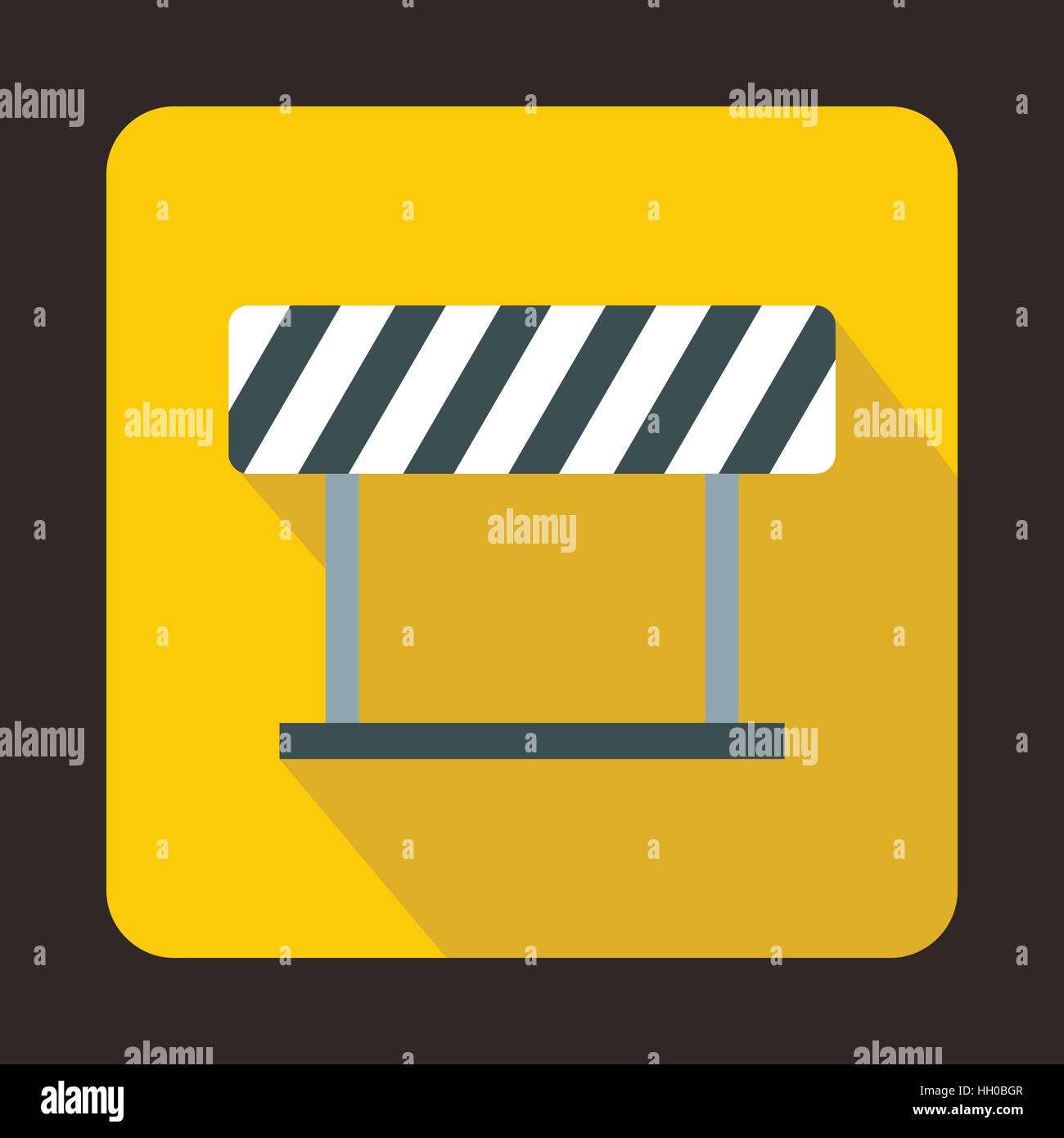 Traffic barrier icon in flat style Stock Vector Image & Art - Alamy