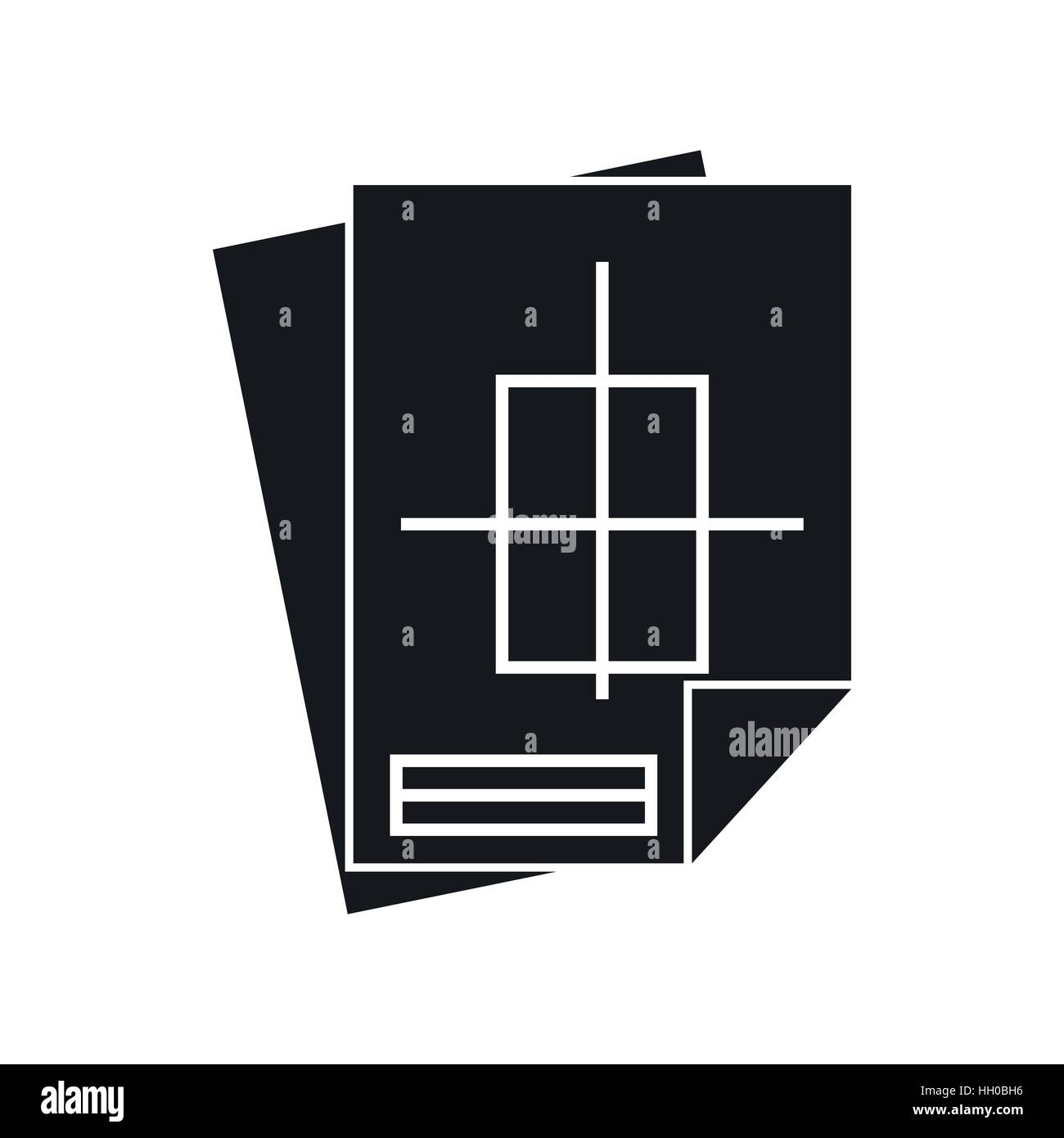 Home construction project icon, simple style Stock Vector Image & Art ...