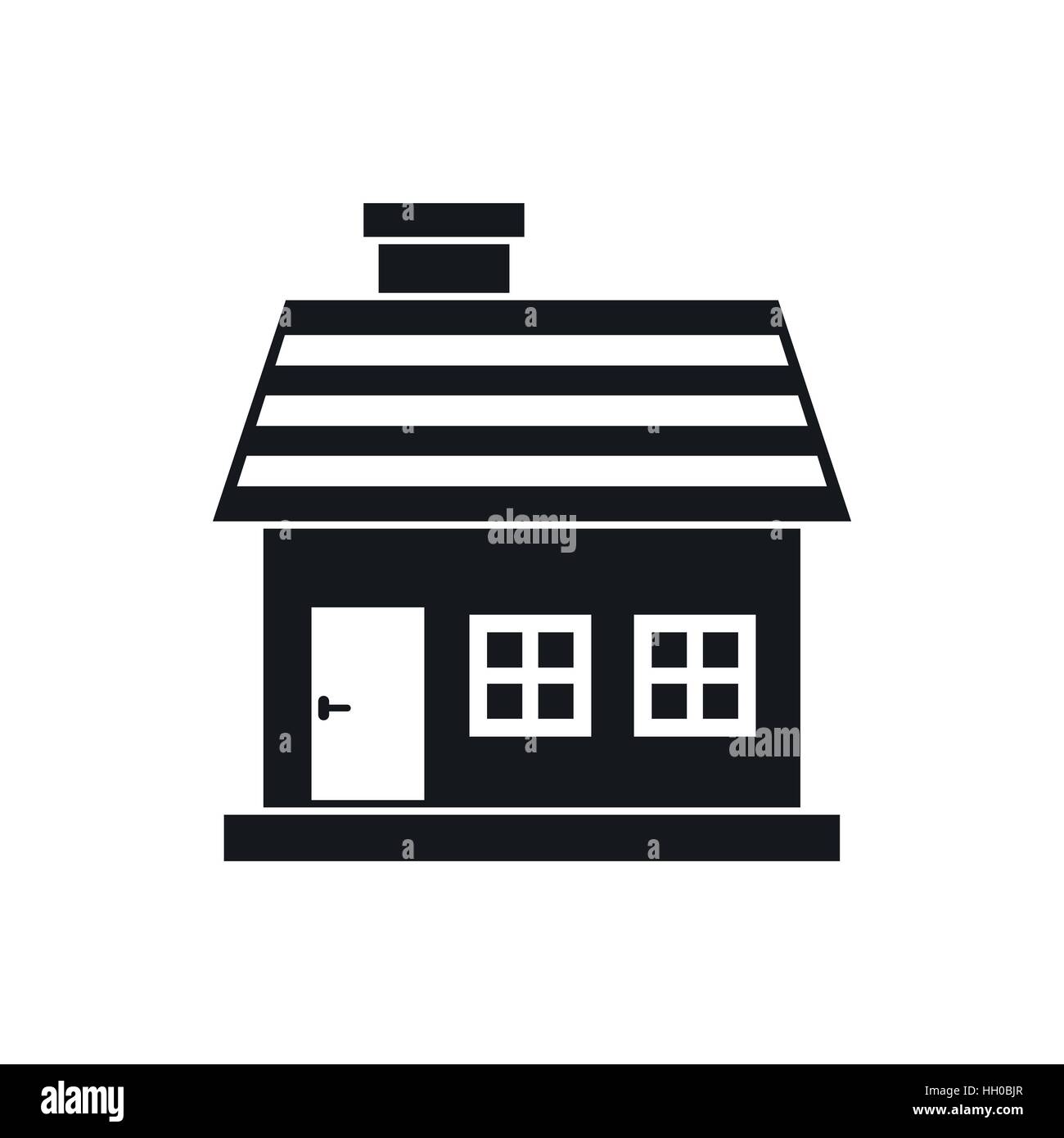 One-storey house icon, simple style Stock Vector Image & Art - Alamy