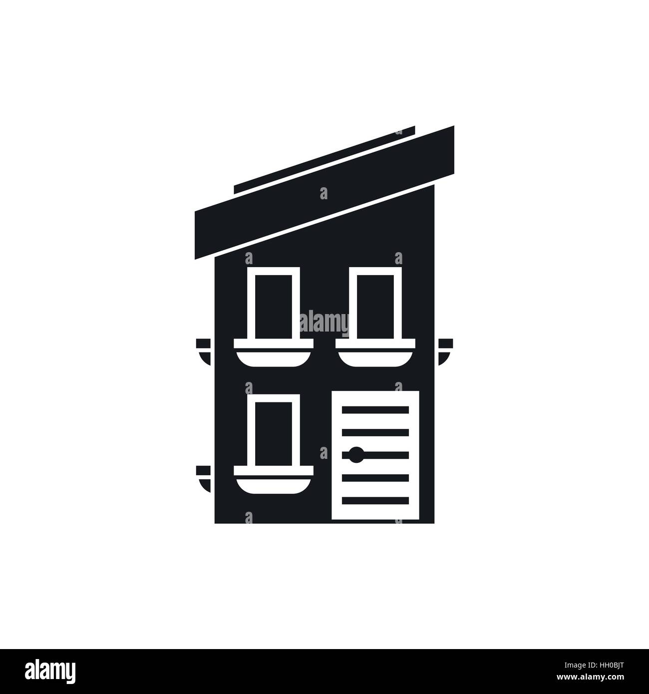 Two-storey house icon, simple style Stock Vector Image & Art - Alamy