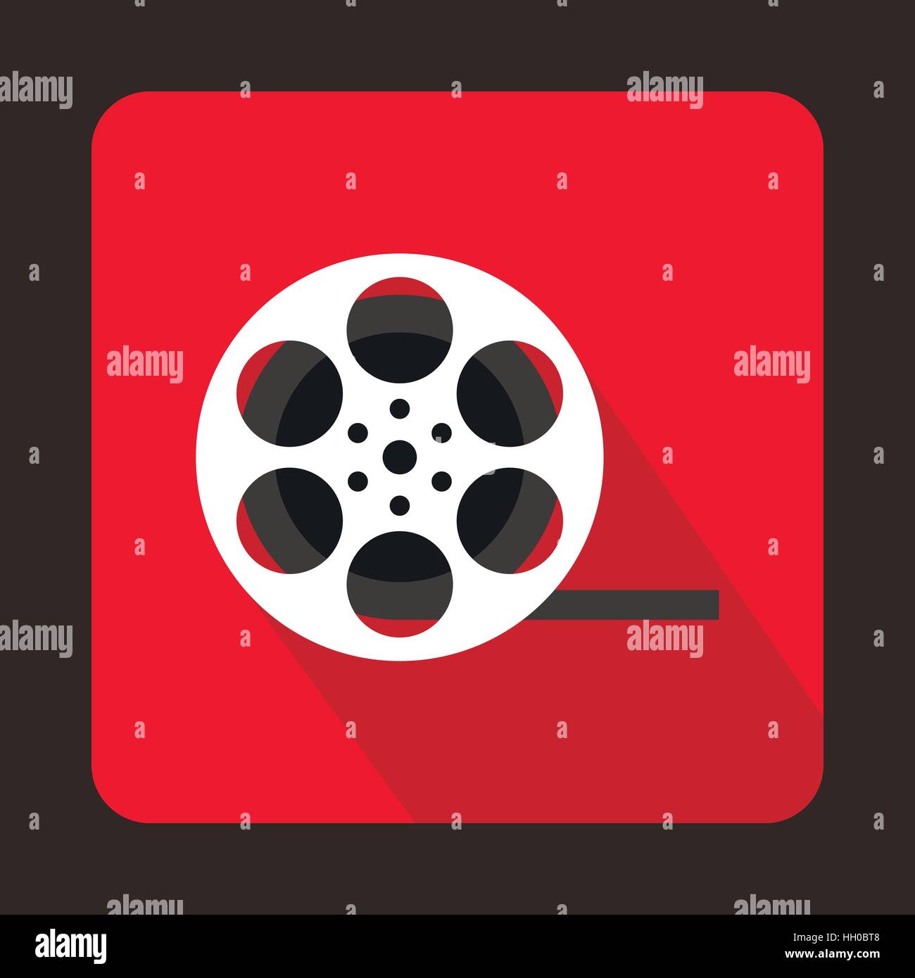 Film reel icon in flat style Stock Vector Image & Art - Alamy