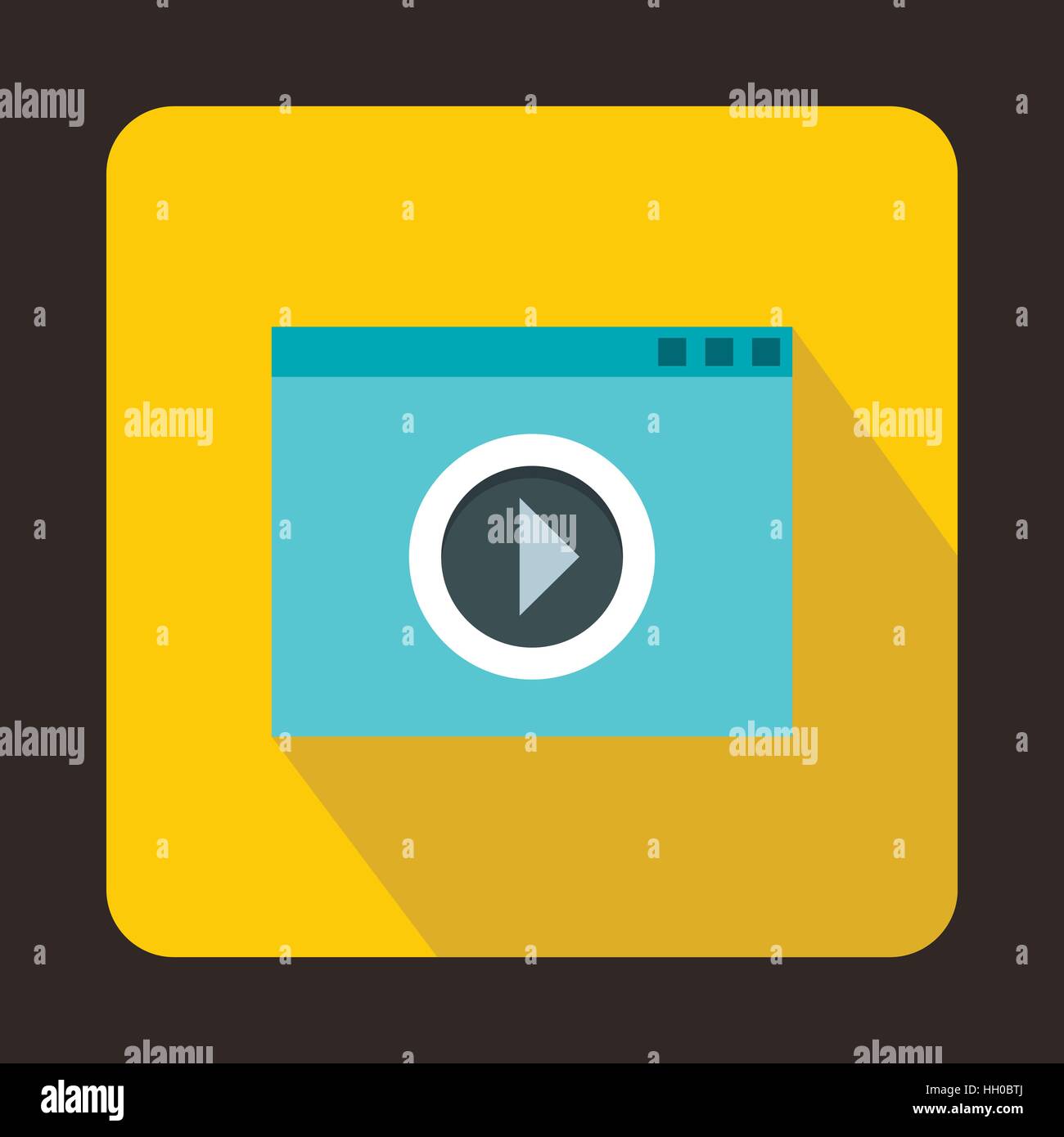 Video movie media player icon, flat style Stock Vector Image & Art - Alamy