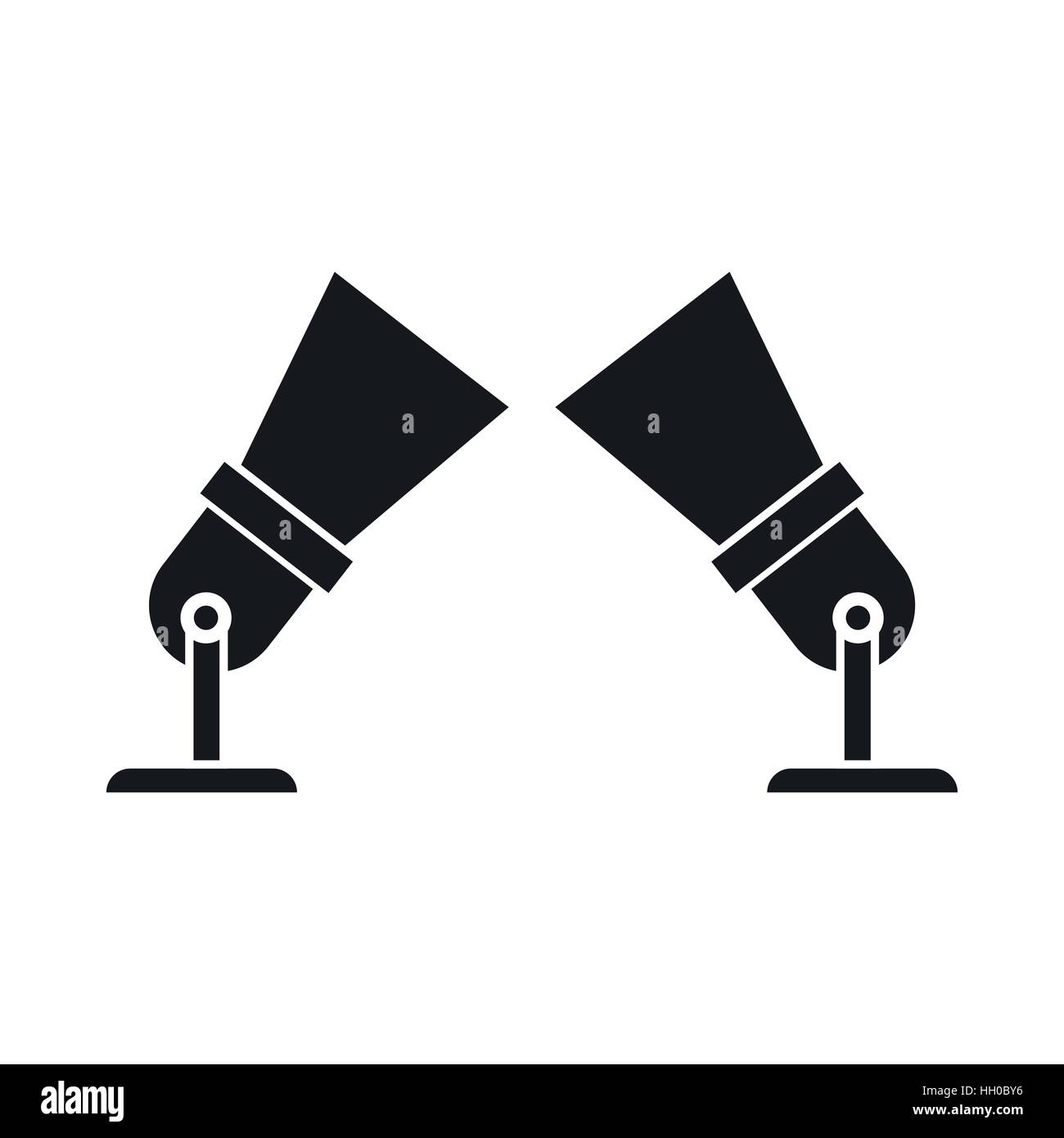 Floodlights icon, simple style Stock Vector Image & Art - Alamy