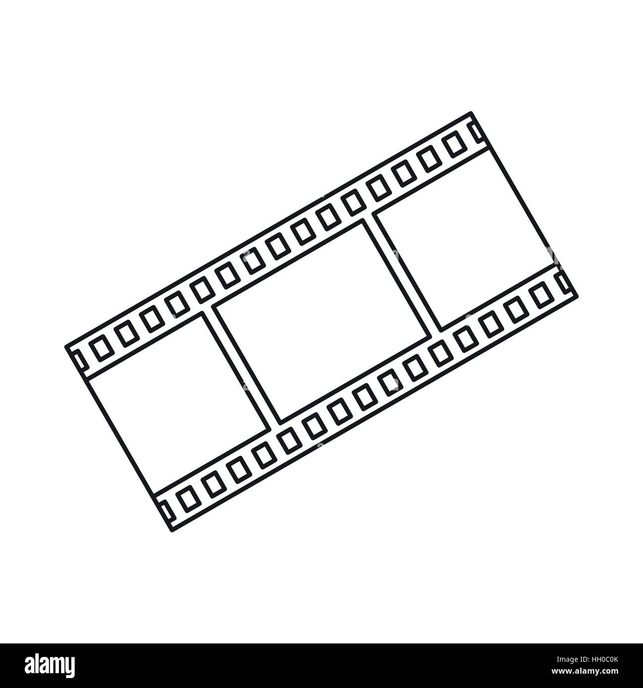 Film strip icon in outline style Stock Vector Image & Art - Alamy