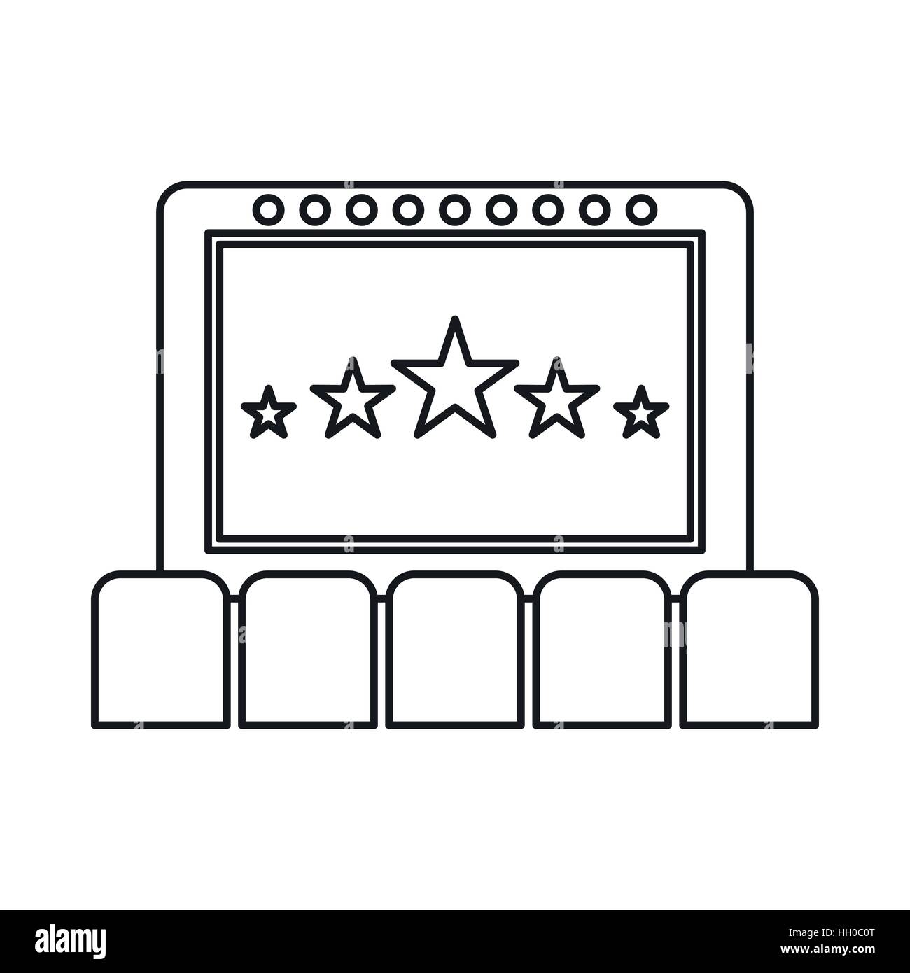 Theatre screen indoor Cut Out Stock Images & Pictures - Alamy