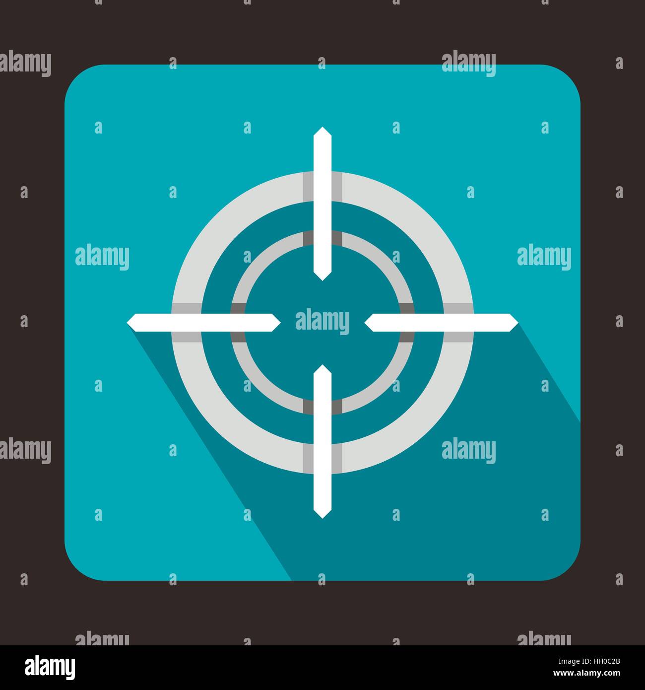 Optical sight icon, flat style Stock Vector Image & Art - Alamy