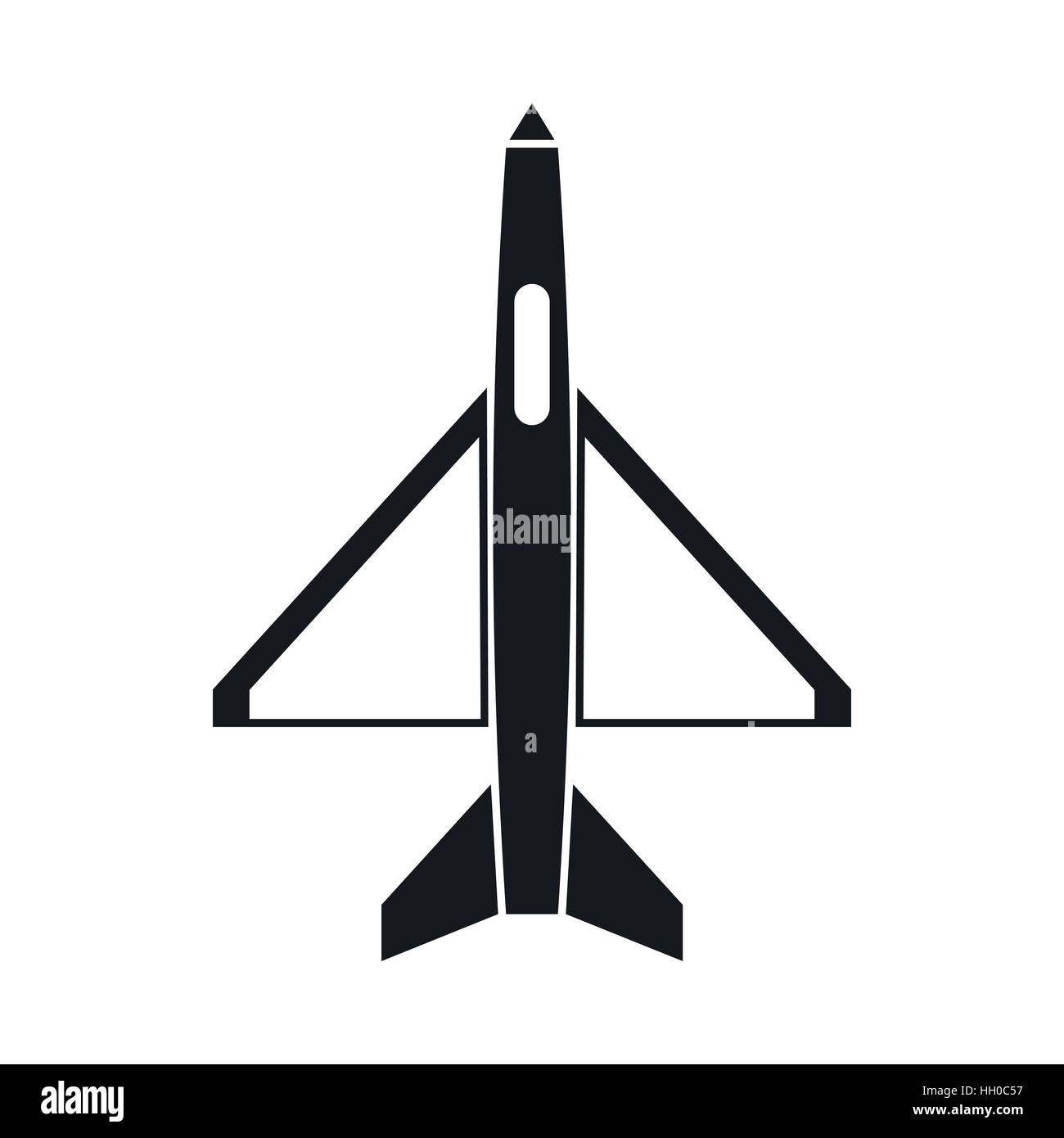 Military aircraft icon, simple style Stock Vector Image & Art - Alamy