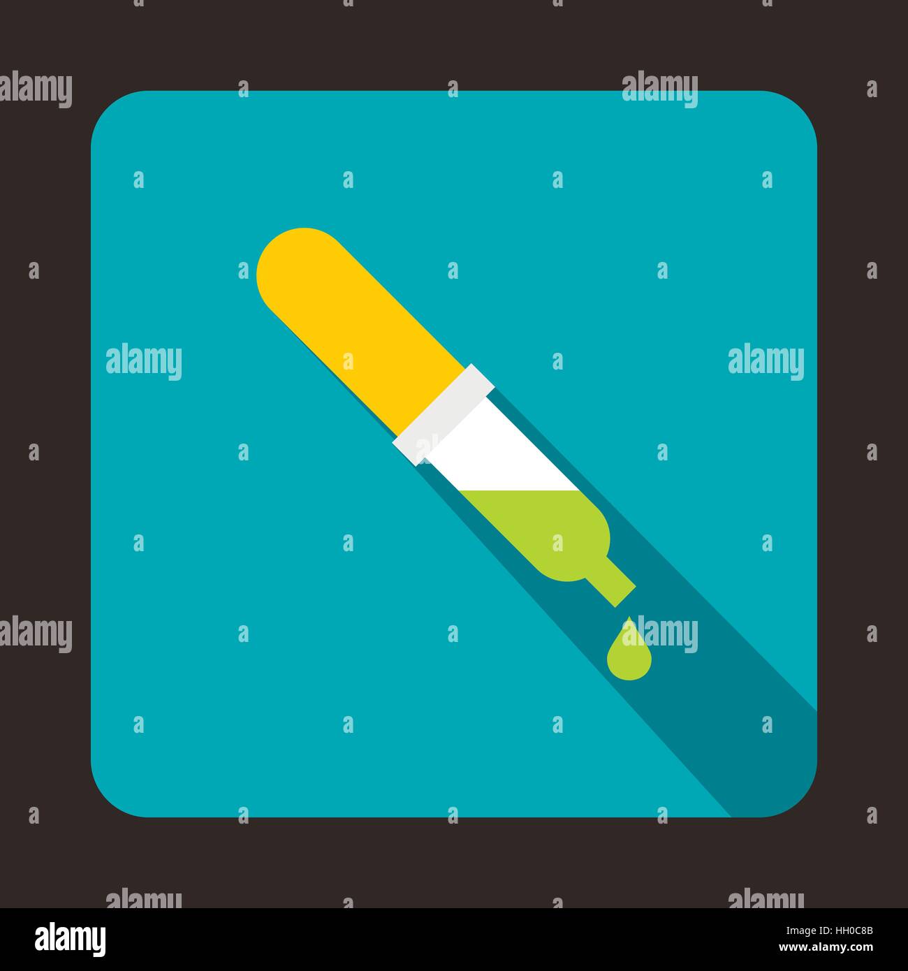 Pipette icon in flat style Stock Vector Image & Art - Alamy
