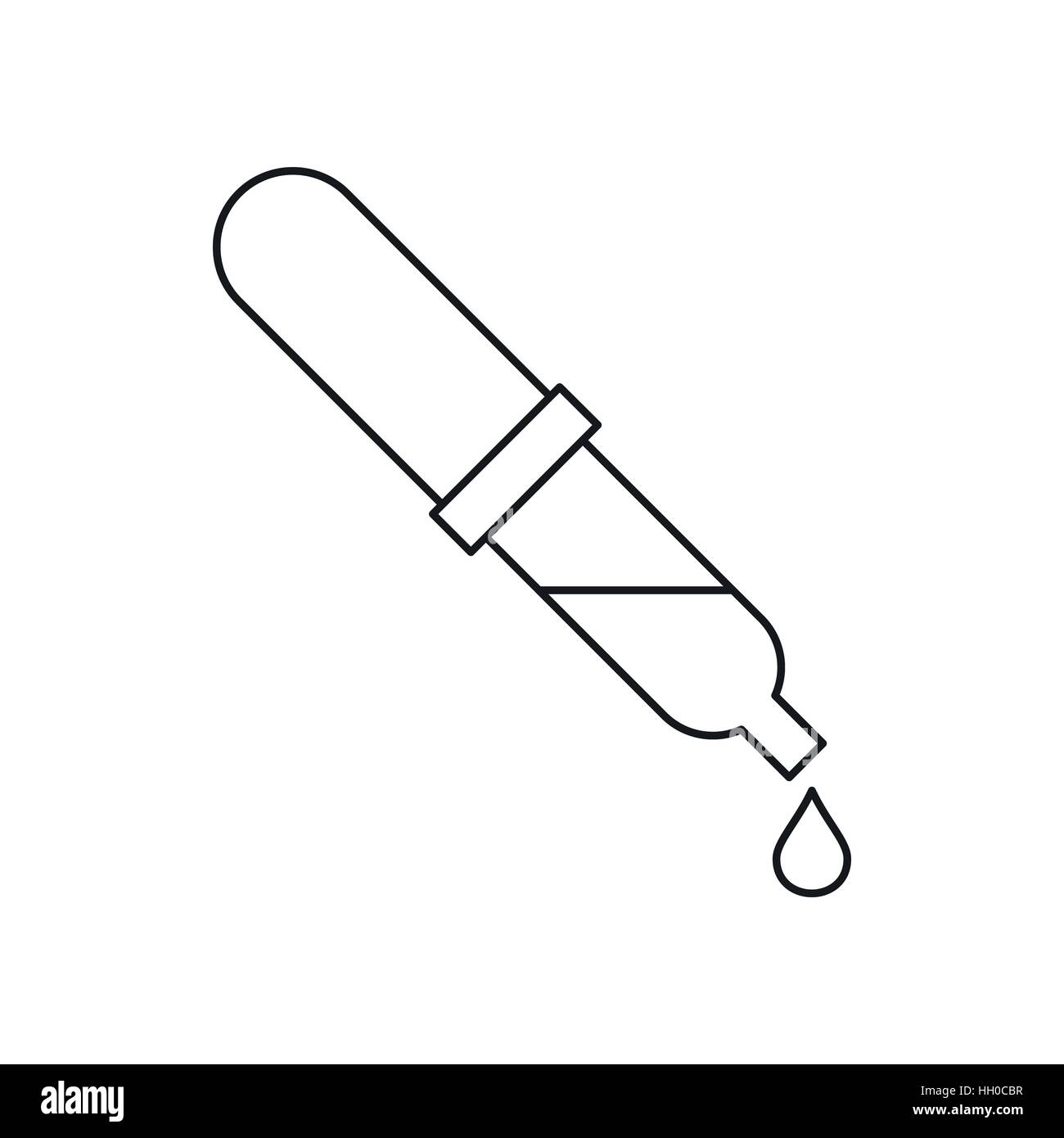 Medical pipette icon in Black and White Stock Photos & Images - Alamy