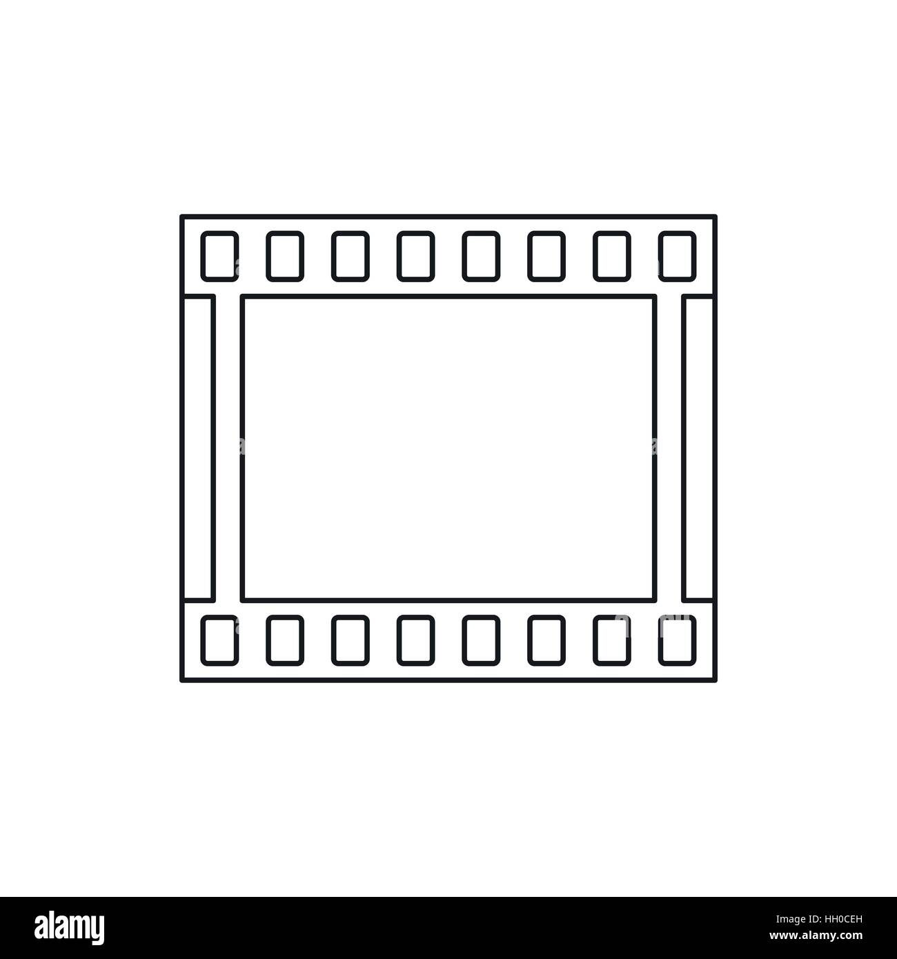 Film strip icon in outline style Stock Vector Image & Art - Alamy