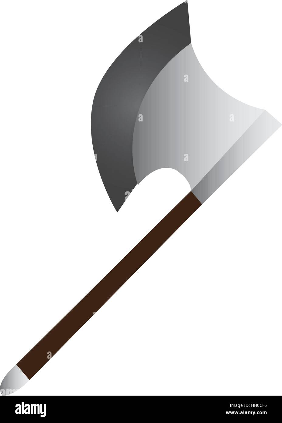 Isolated axe weapon medieval Stock Vector Images - Alamy